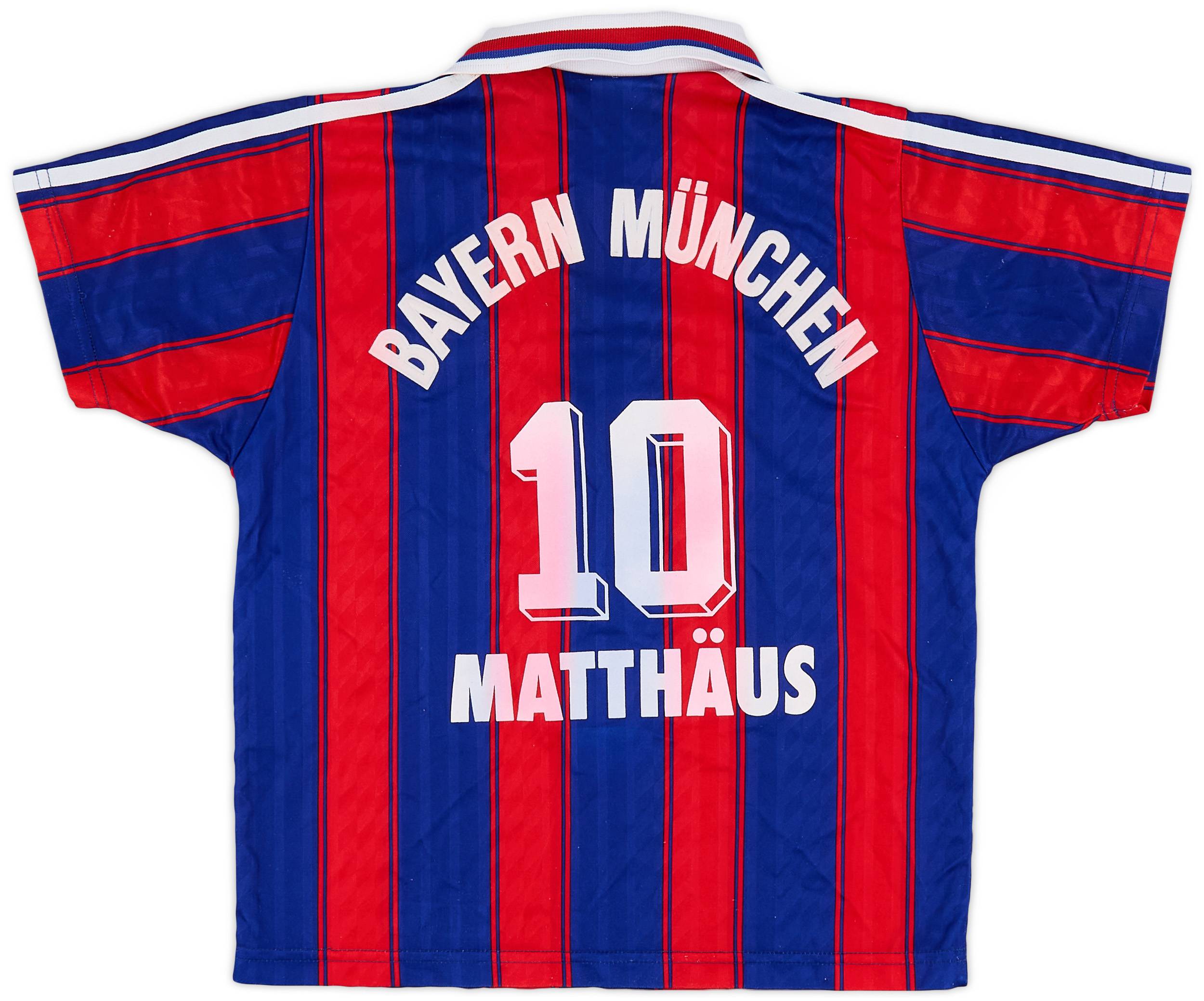 1995-97 Bayern Munich Home Shirt Matthaus #10 - 8/10 - (S.Boys)