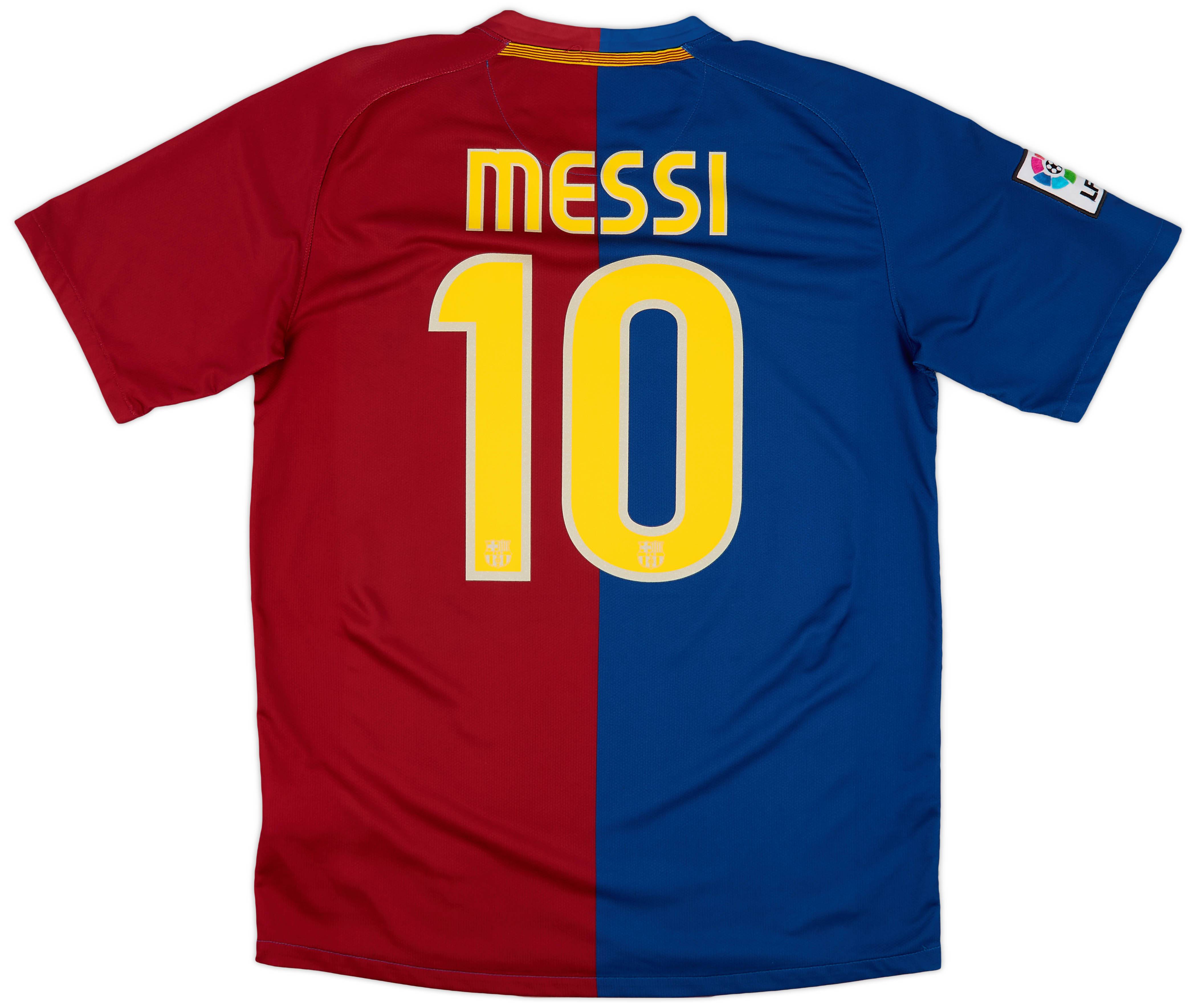 2008-09 Barcelona Home Shirt Messi #10 - 8/10 - (M)
