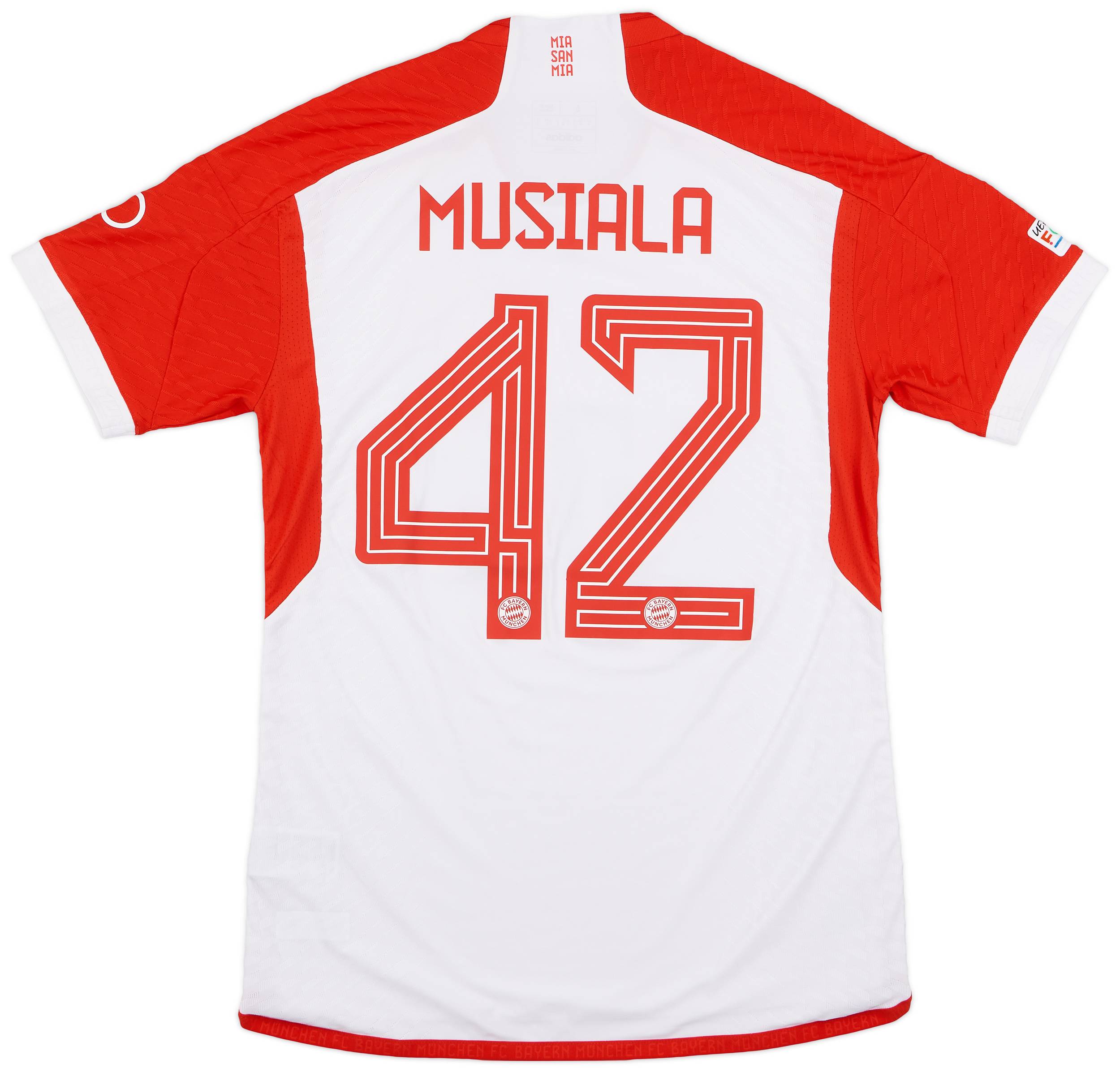 2023-24 Bayern Munich Champions League Match Issue Home Shirt Musiala #42