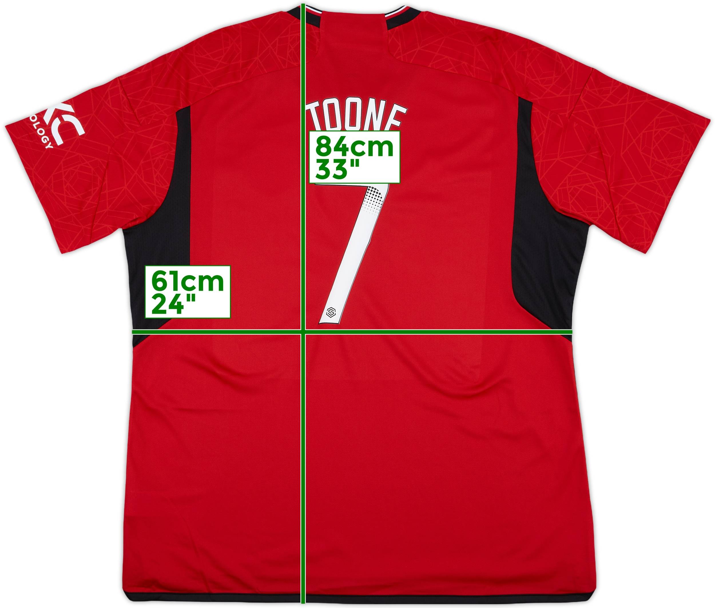 2023-24 Manchester United Home Shirt Toone #7 (XXL)