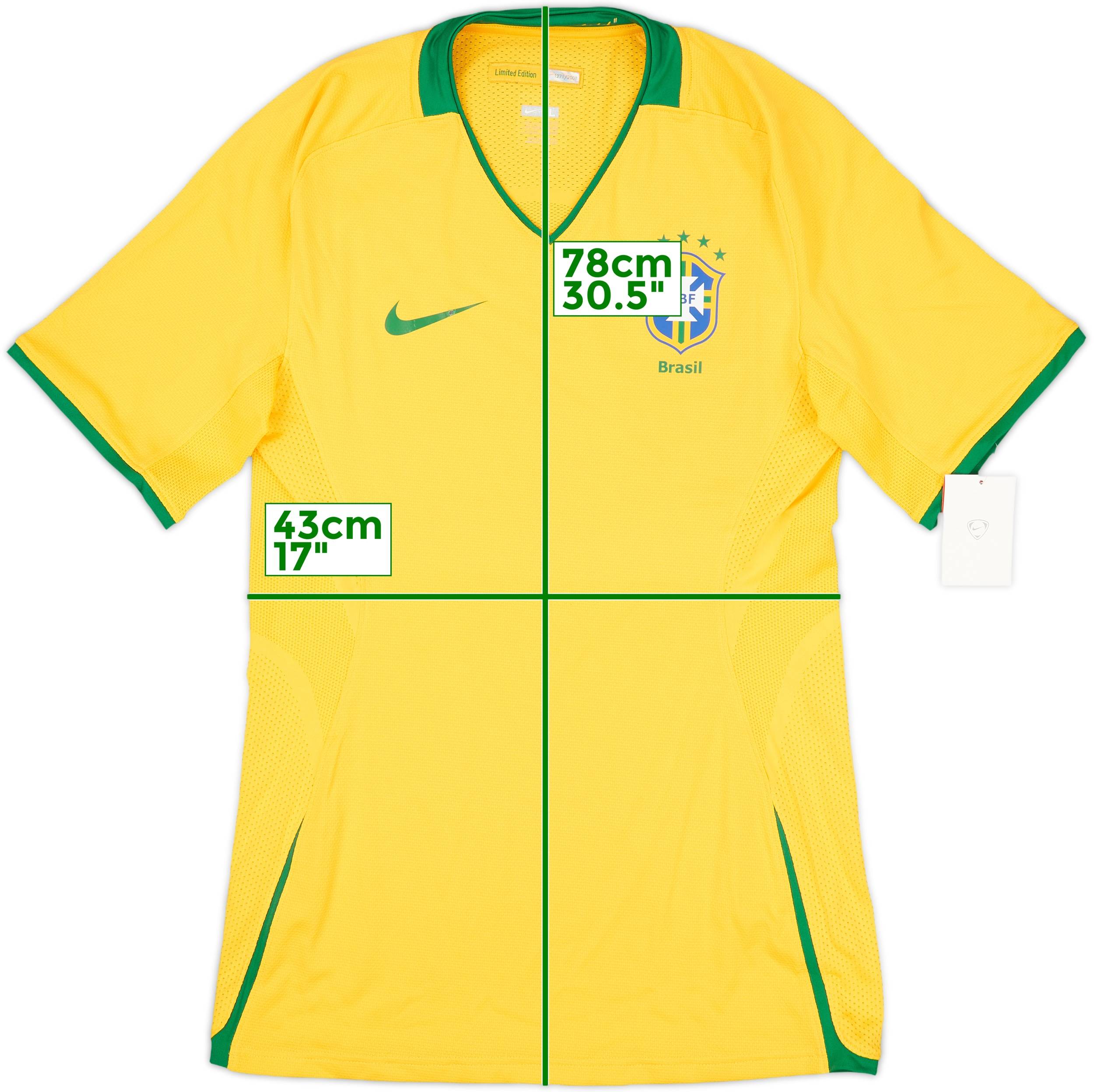 2008-10 Brazil Limited Edition Player Issue Home Shirt 1271/2008 (L)