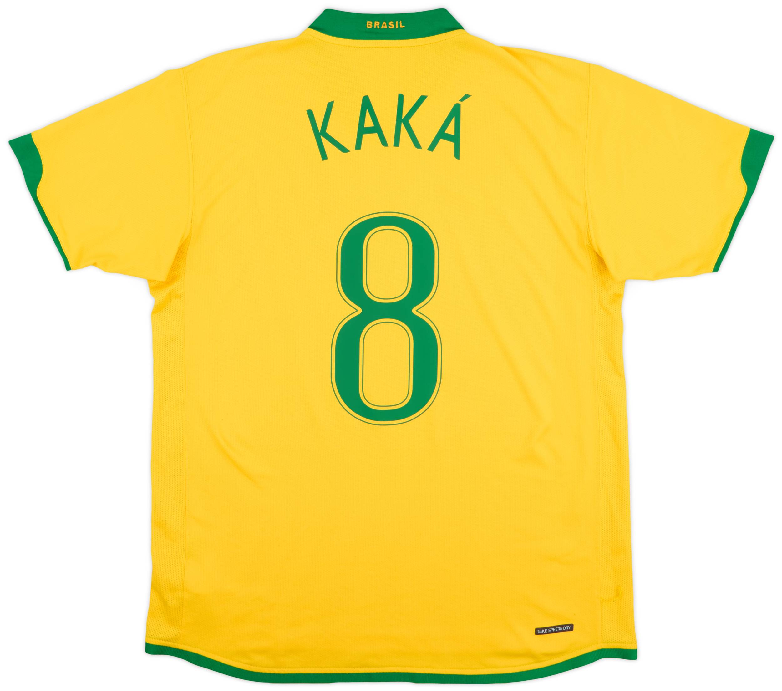 2006-08 Brazil Home Shirt Kaka #8 - 8/10 - (L)
