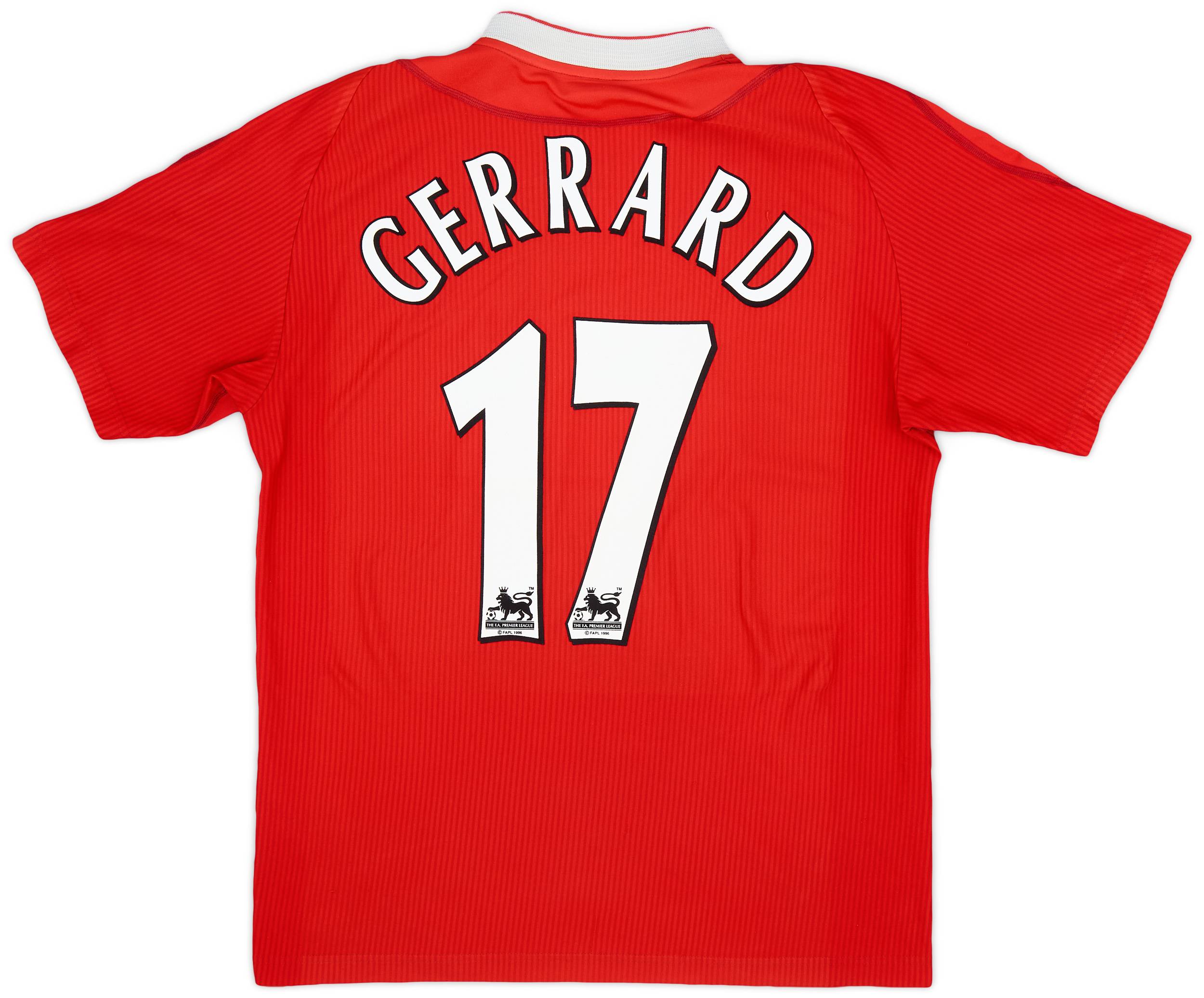 2002-04 Liverpool Home Shirt Gerrard #17 - 4/10 - (L)