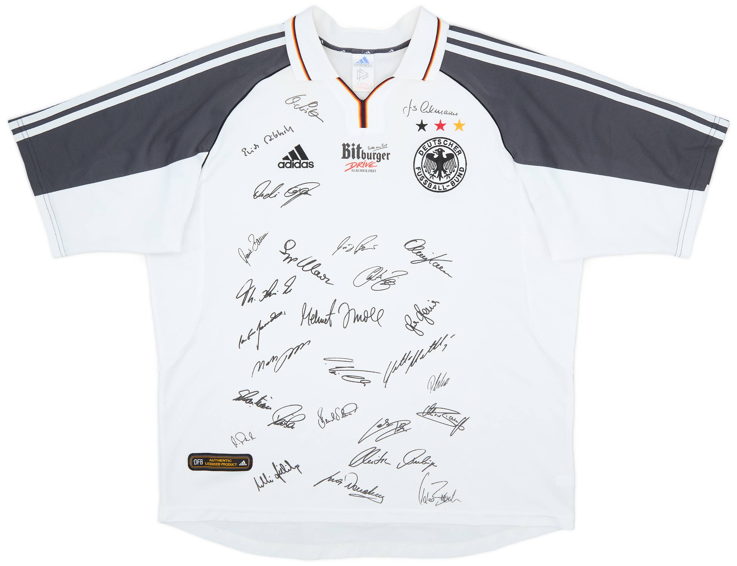 2000-02 Germany 'Squad Signed' Home Shirt - 8/10 - (XL)