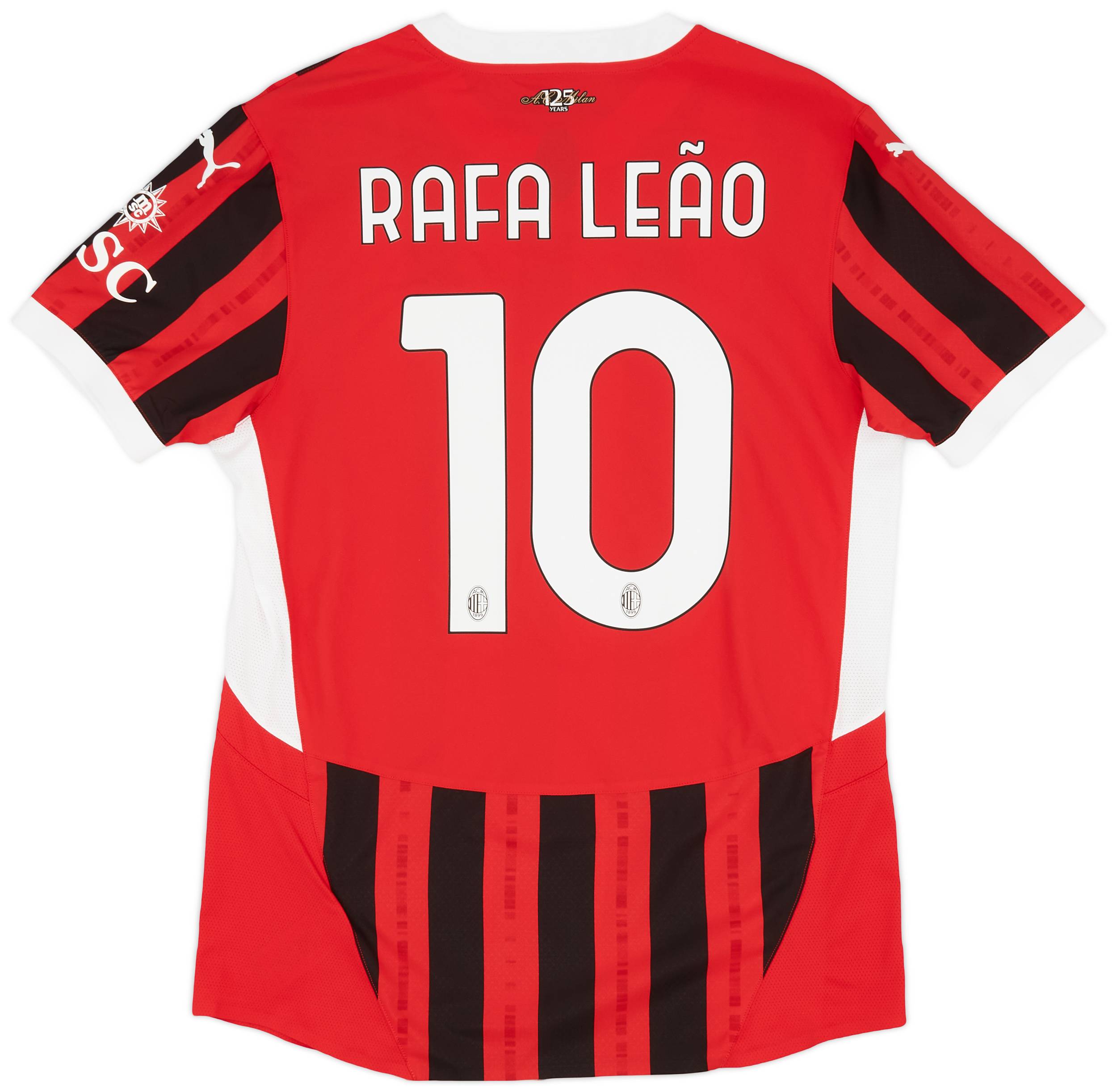 2024-25 AC Milan Authentic Home Shirt Rafa Leao #10