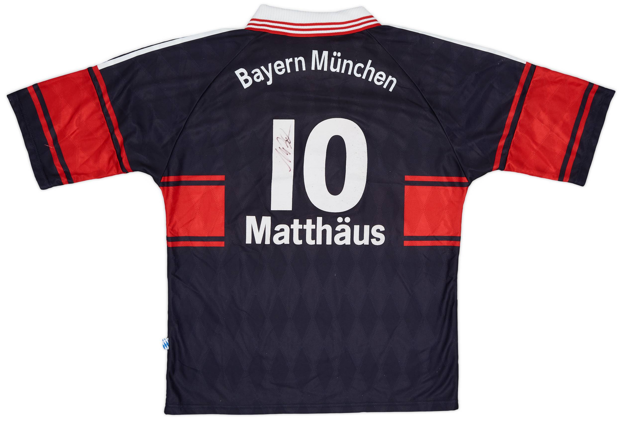 1997-99 Bayern Munich Signed Home Shirt Matthaus #10 - 7/10 - (L)