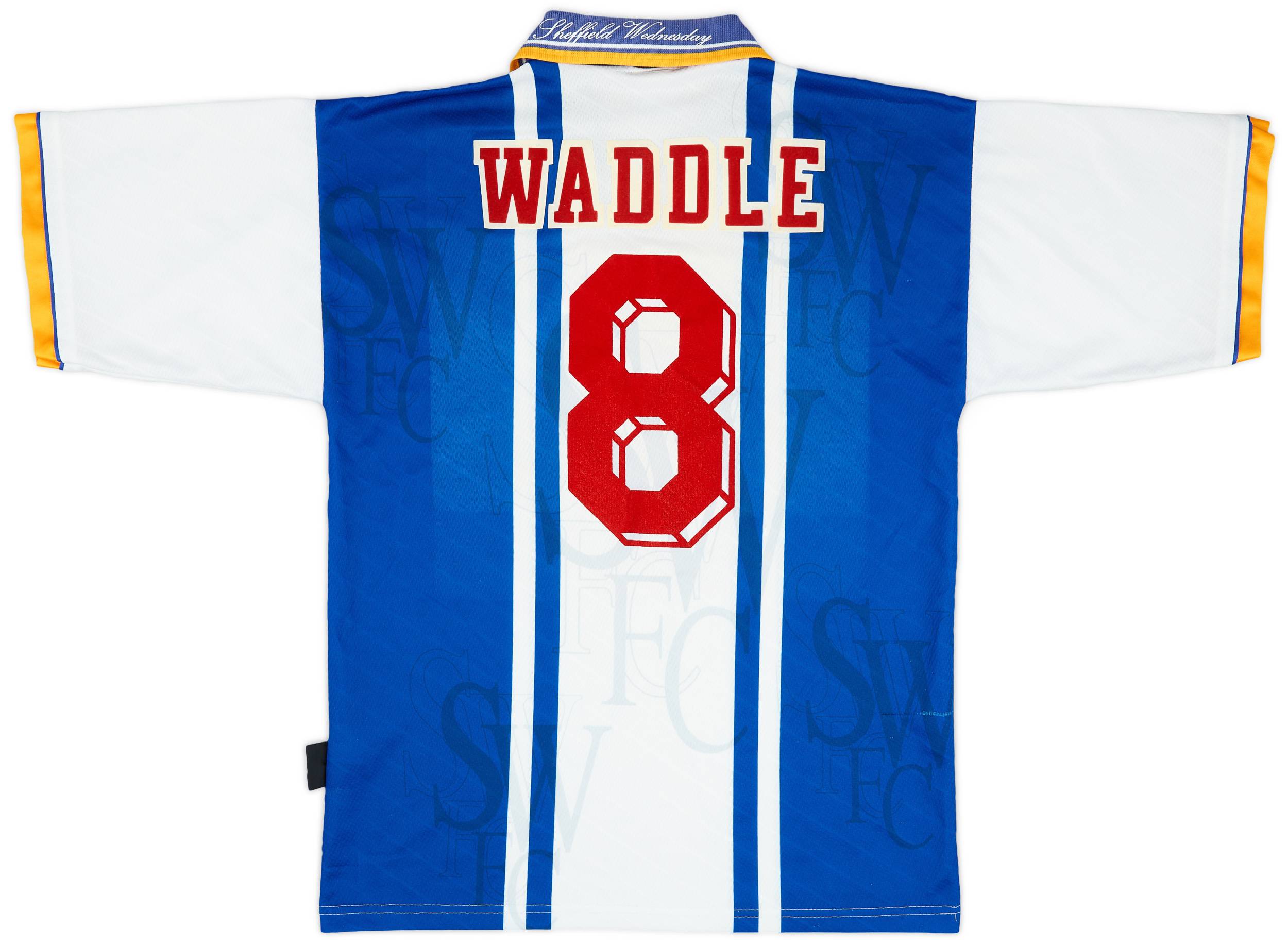 1995-97 Sheffield Wednesday Home Shirt Waddle #8 - 8/10 - (L)