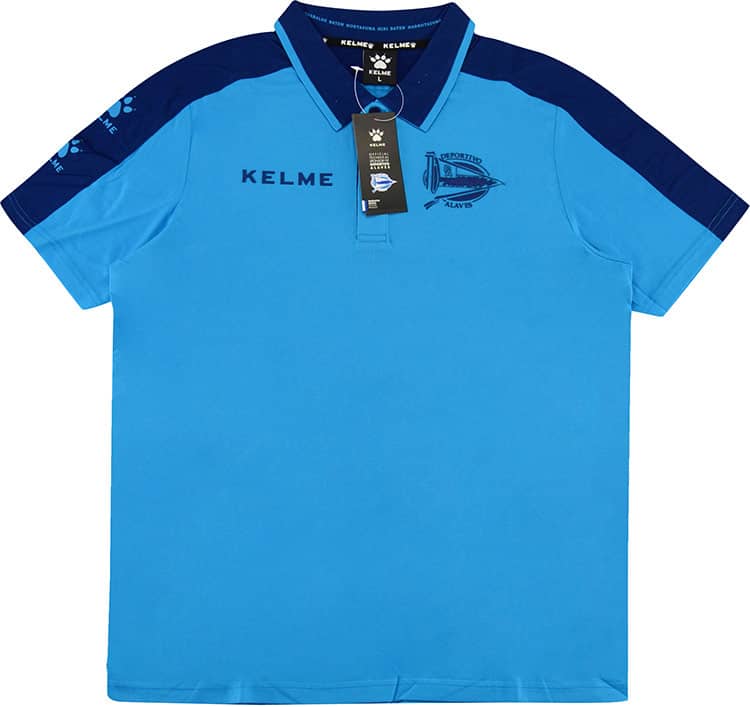 2017-18 Alaves Kelme Polo T-Shirt (S)