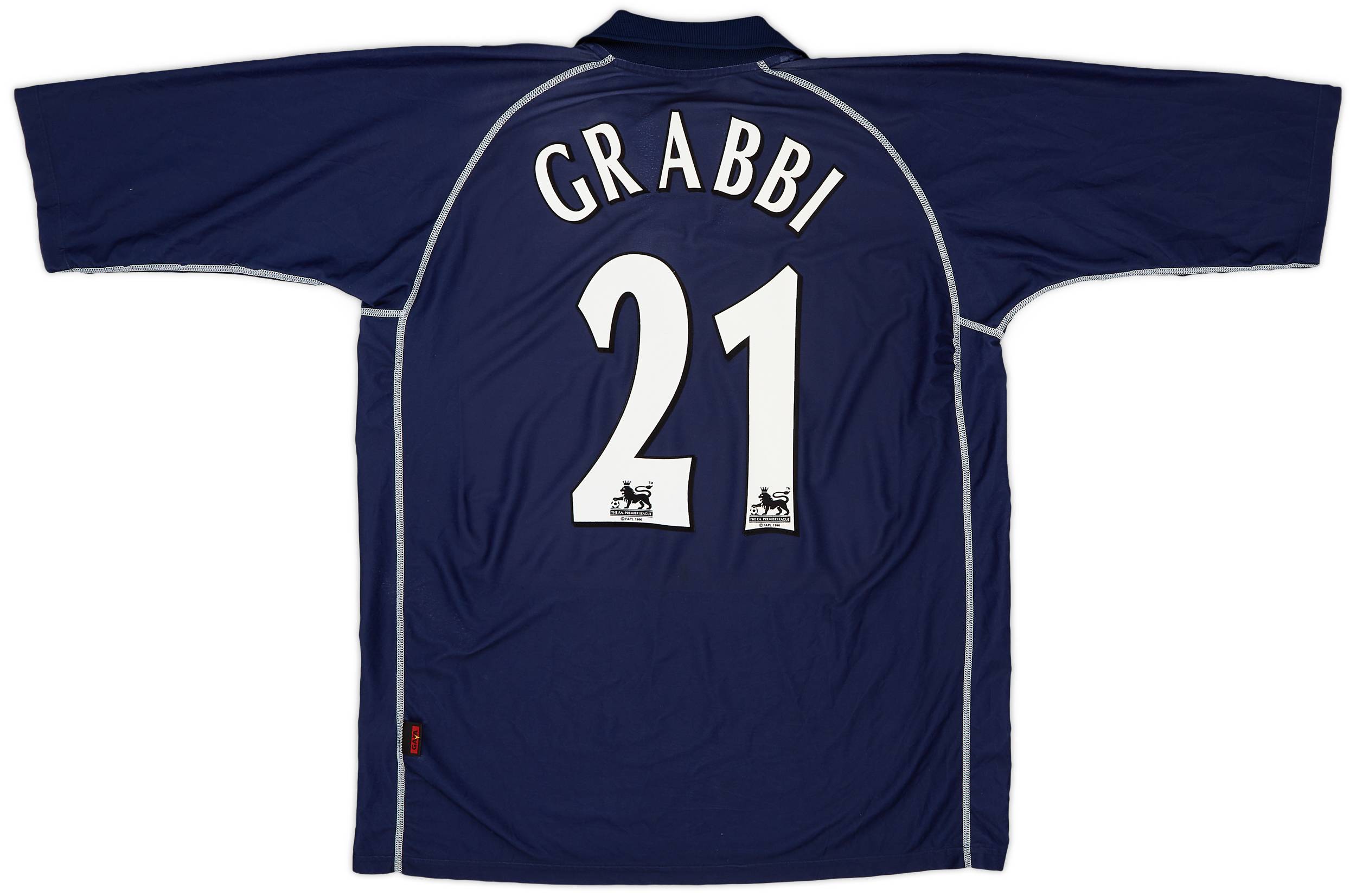 2001-02 Blackburn Away Shirt Grabbi #21 - 7/10 - (XXL)