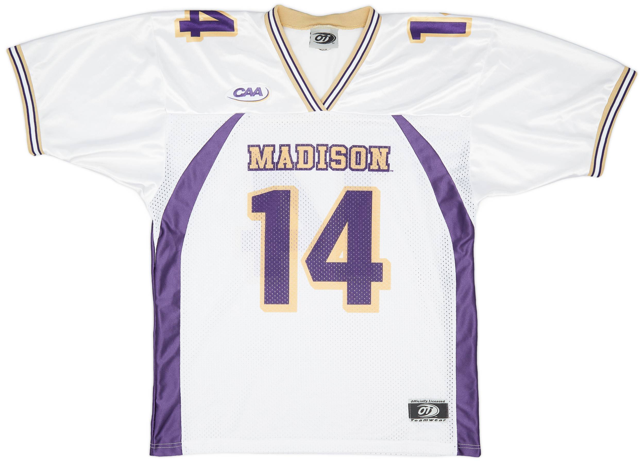 2011 James Madison Dukes #14 OT Sports Away Jersey (Excellent) M
