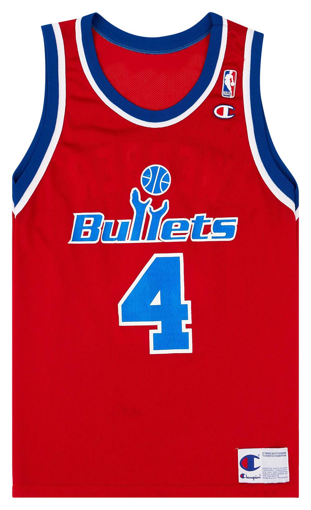 1995-97 Washington Bullets Webber #4 Champion Away Jersey (Excellent) M