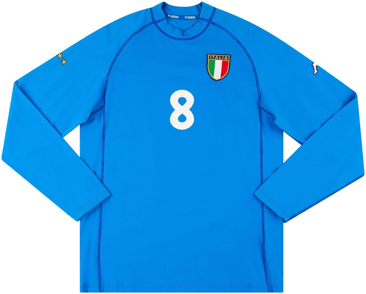 2000 Italy Match Issue Olympics Home L/S Shirt Baronio #8