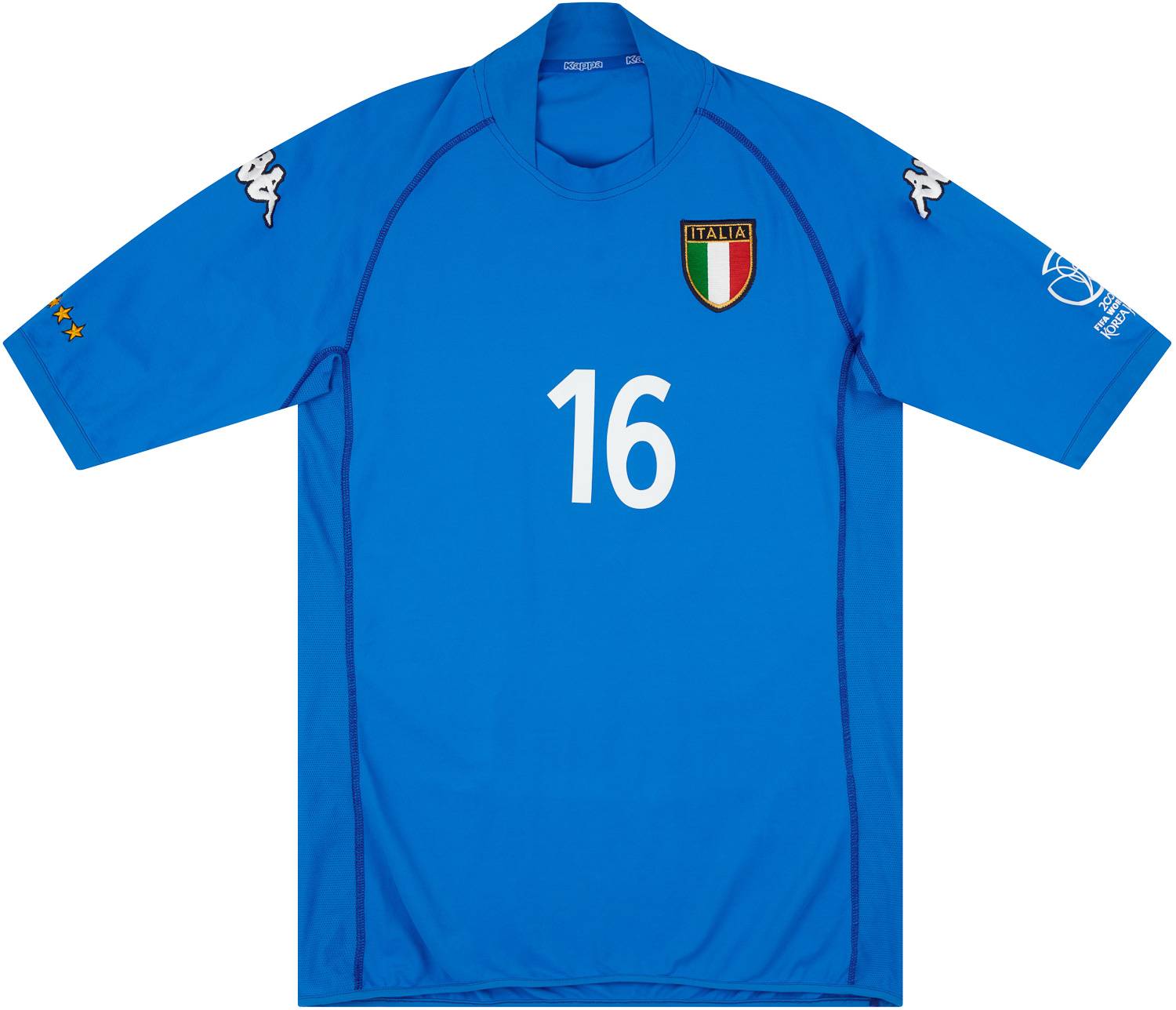 2002 Italy Match Issue World Cup Signed Home Shirt Di Livio #16