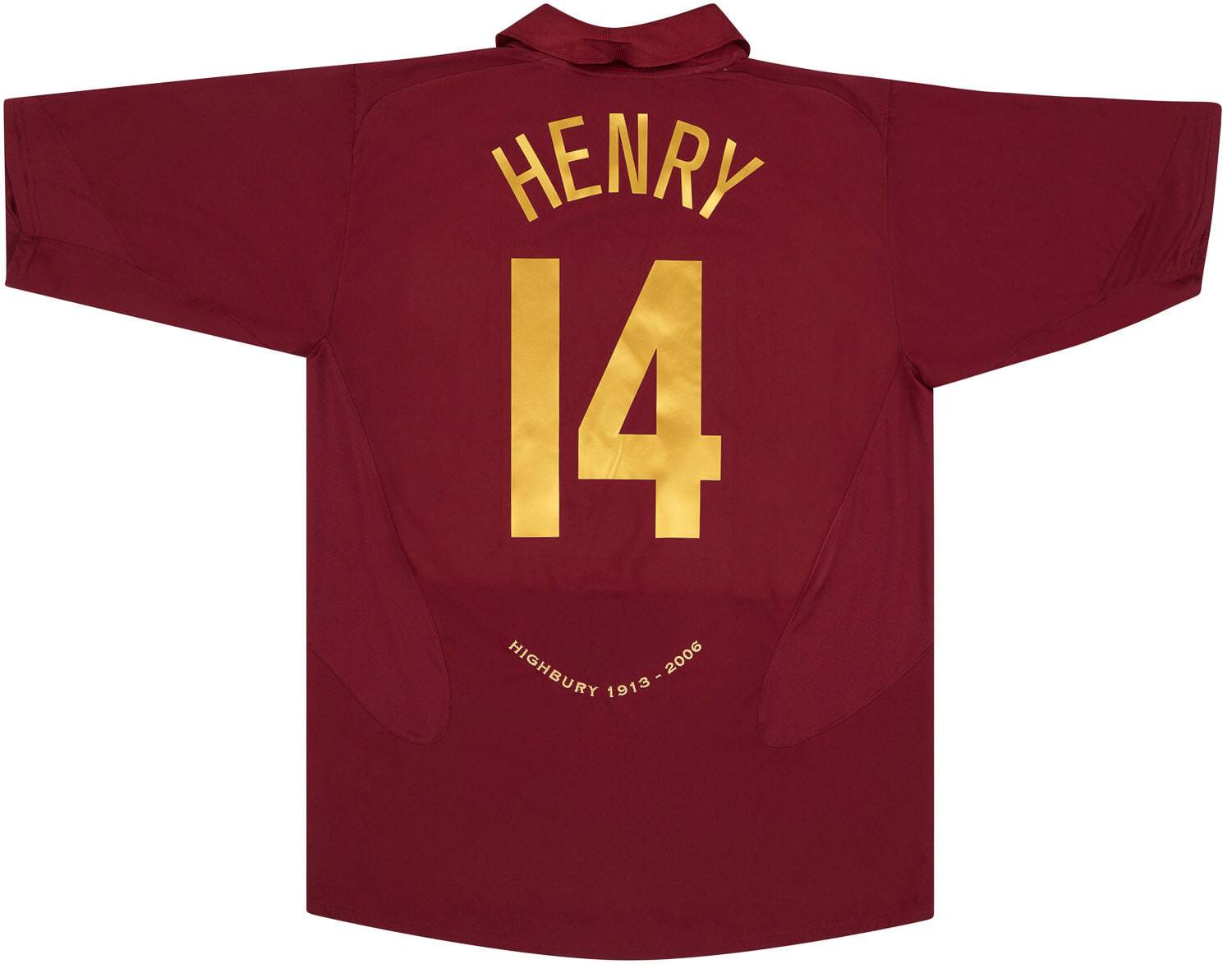 2005-06 Arsenal Home Shirt Henry #14 (Very Good - 6/10) XL
