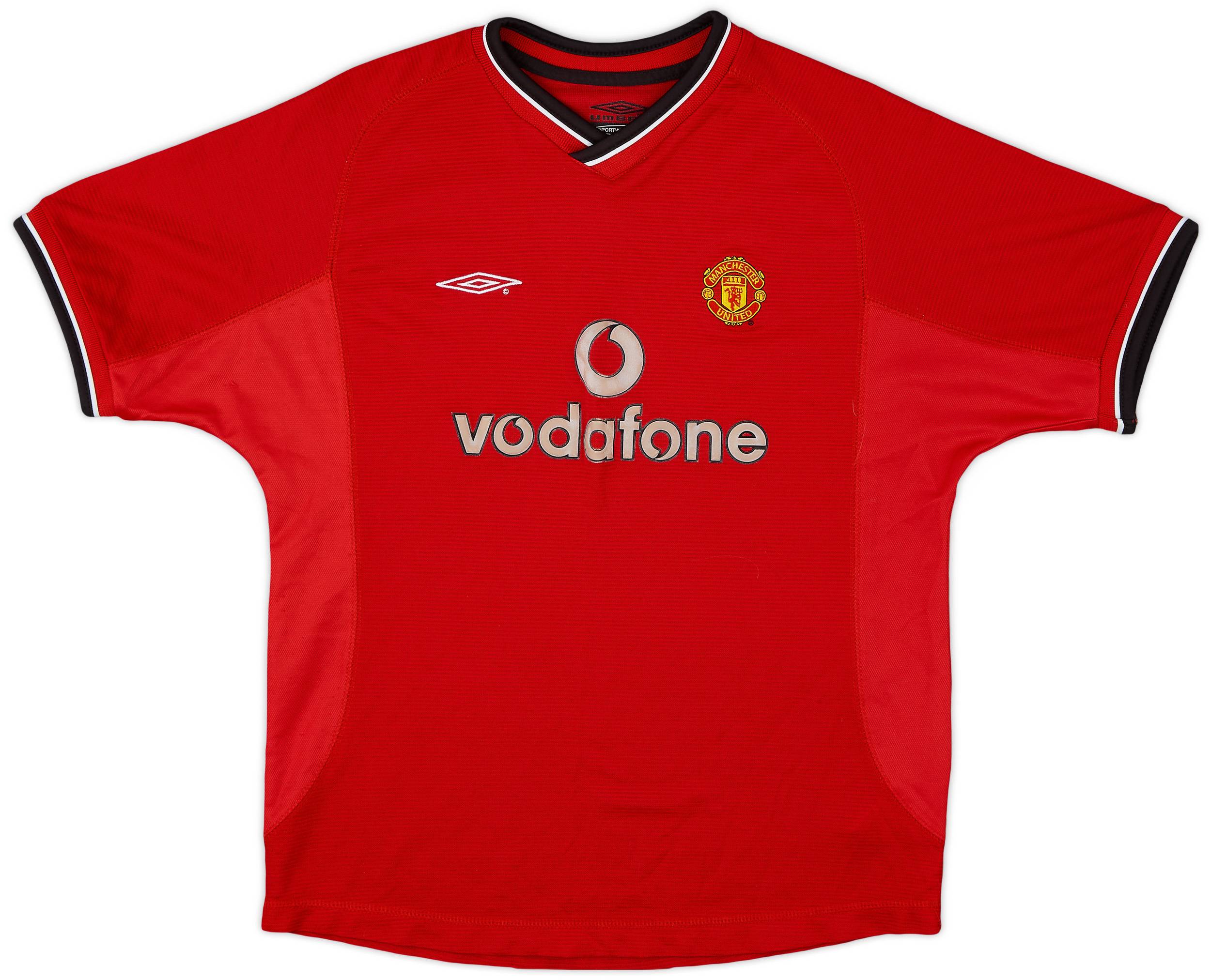 2000-02 Manchester United Home Shirt - 7/10 - (L.Boys)