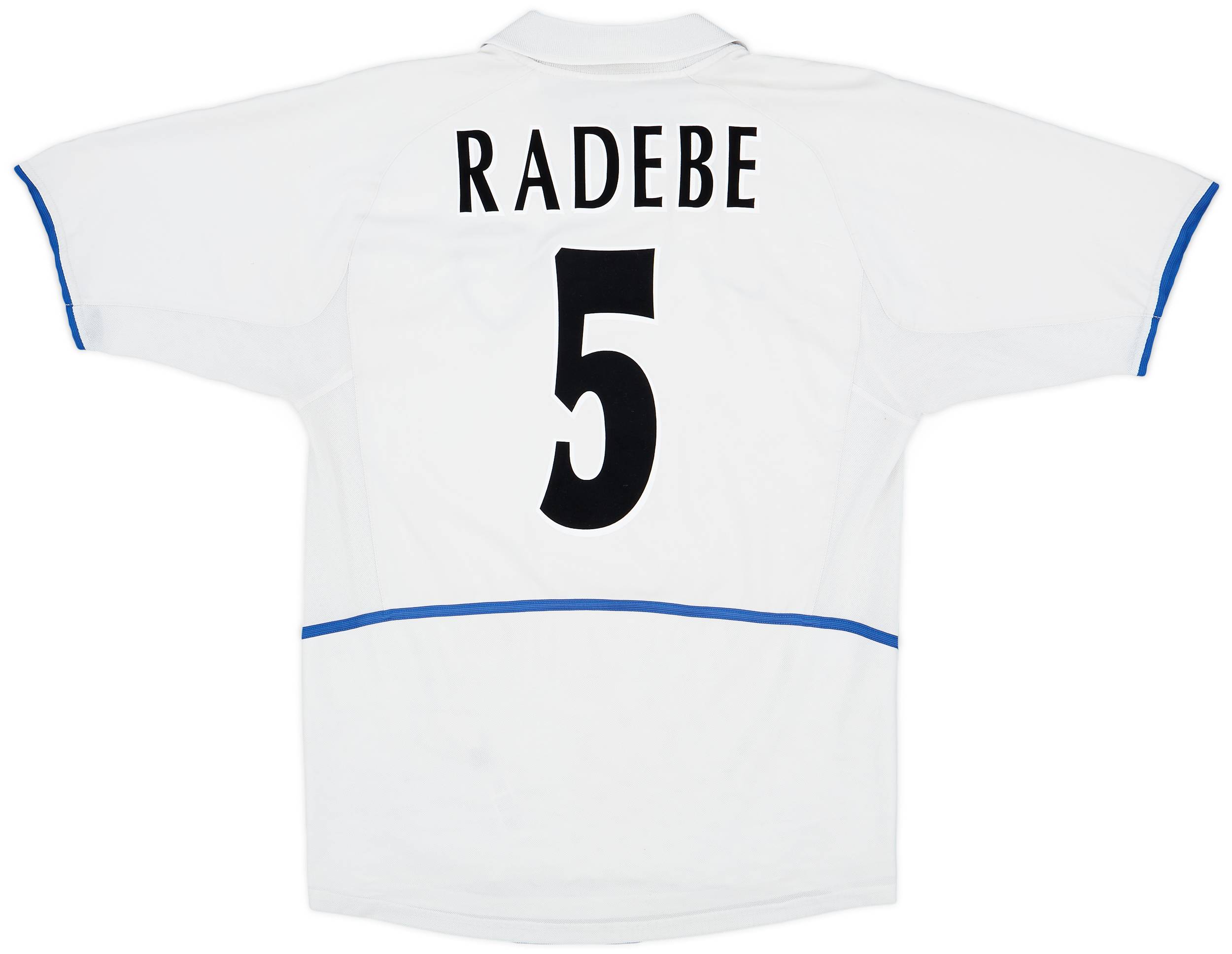 2002-03 Leeds United Home Shirt Radebe #5 - 5/10 - (M)