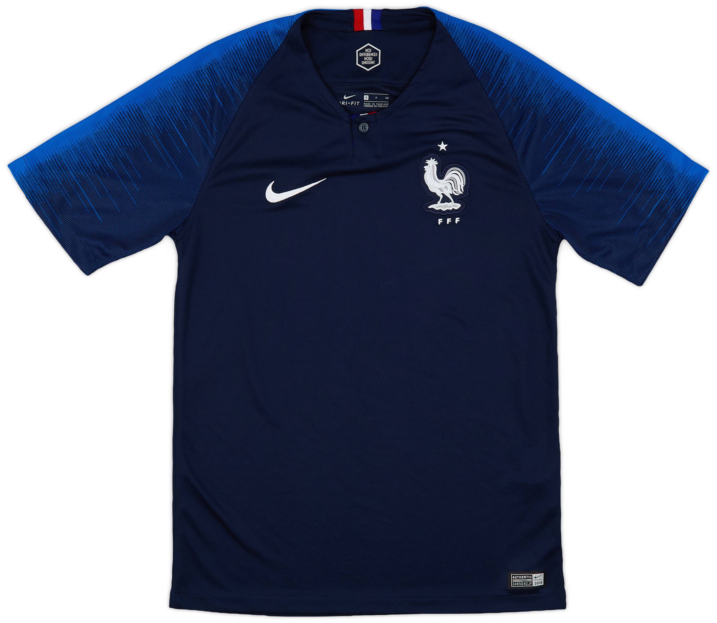 2018 France Home Shirt - 9/10 - (S)