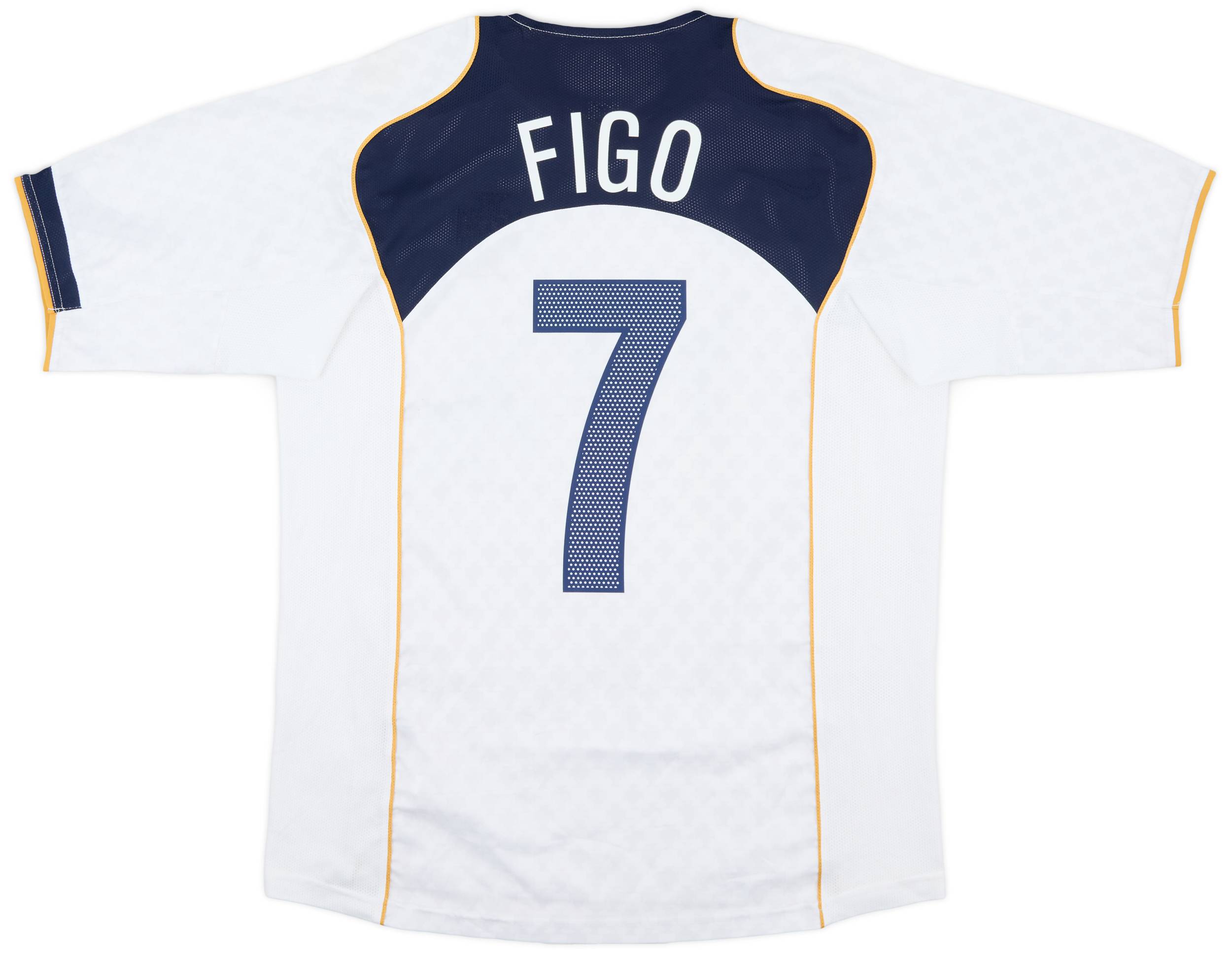 2004-06 Portugal Away Shirt Figo #7 - 9/10 - (M)