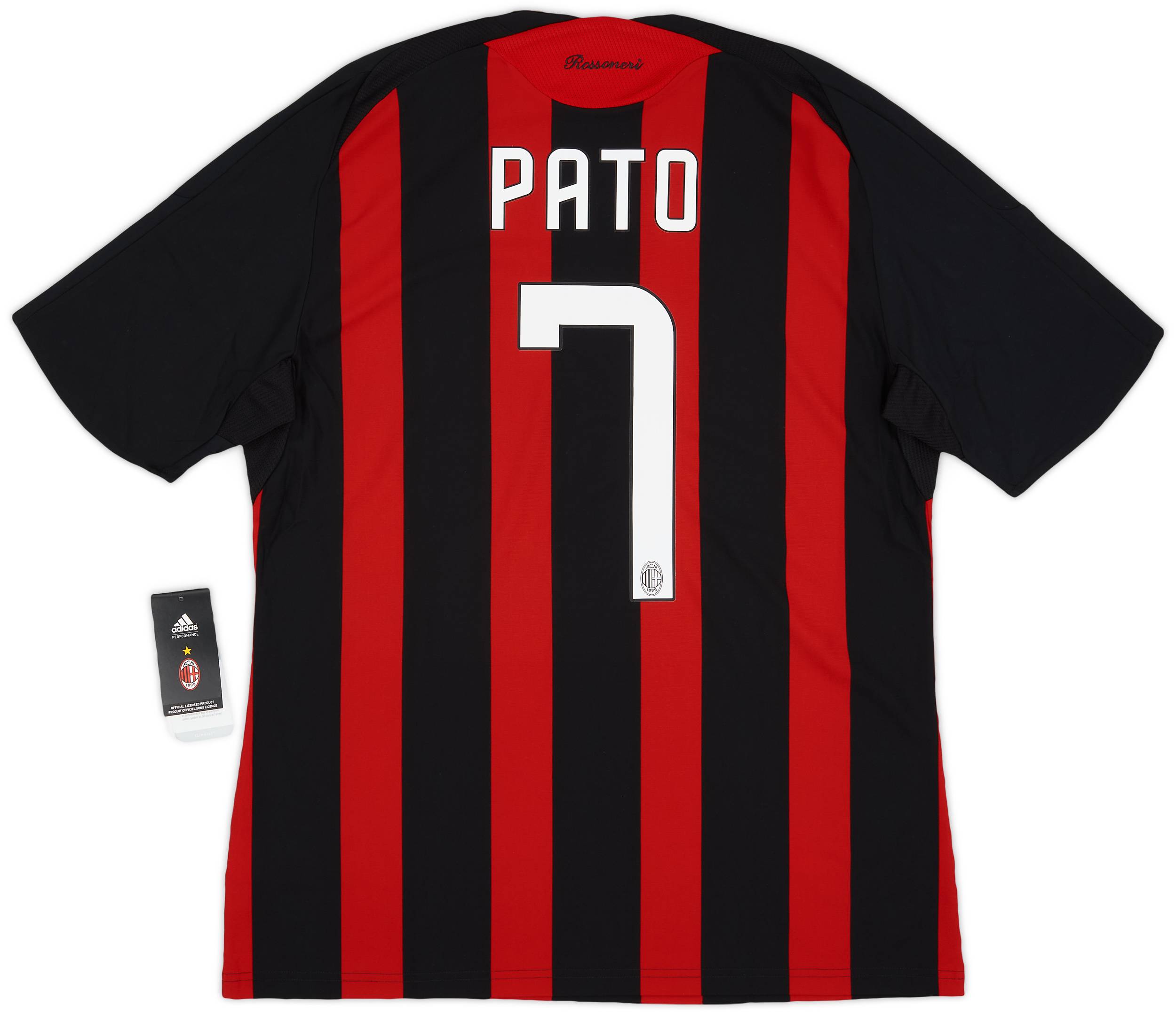 2008-09 AC Milan Home Shirt Pato #7 (L)