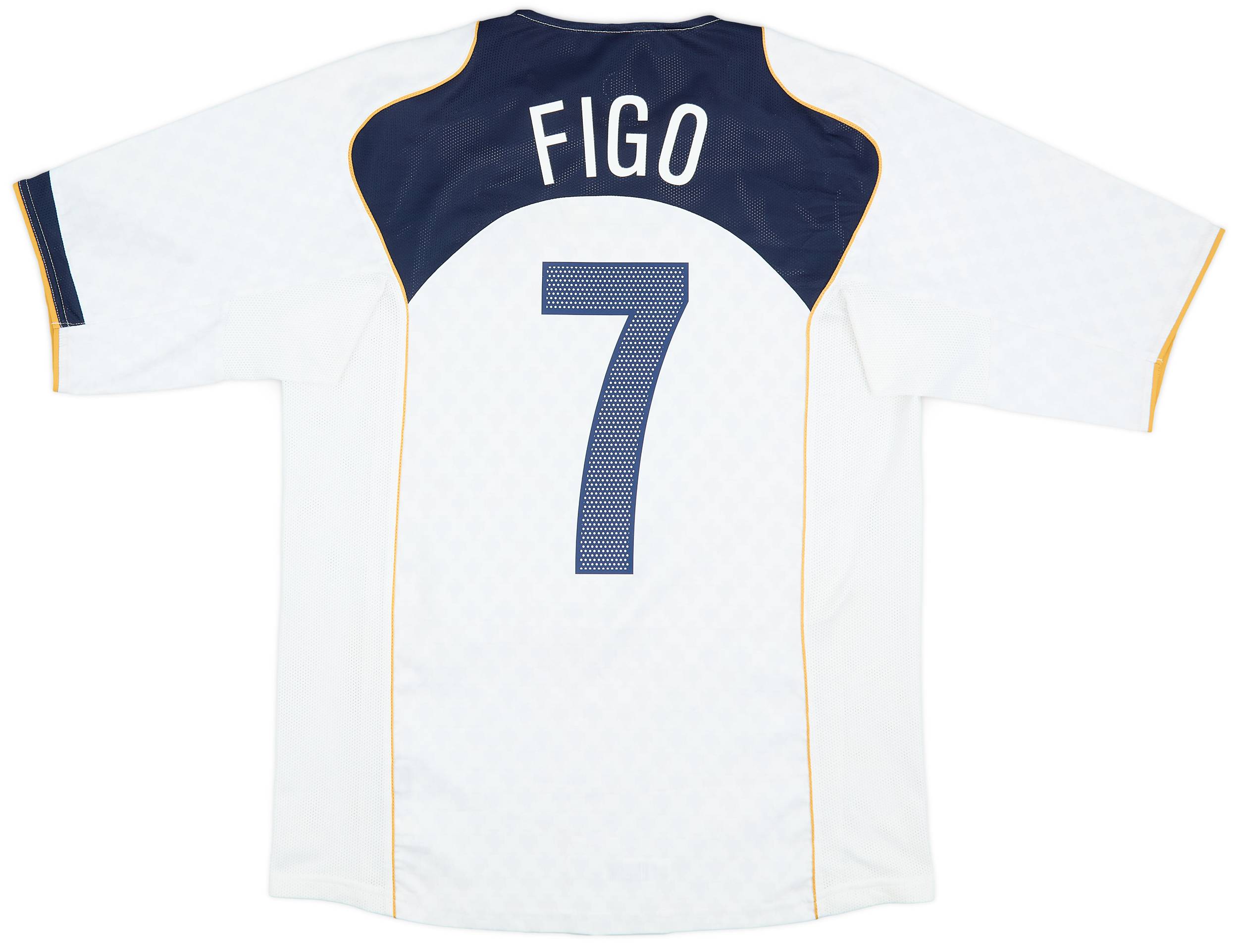 2004-06 Portugal Away Shirt Figo #7 - 9/10 - (M)