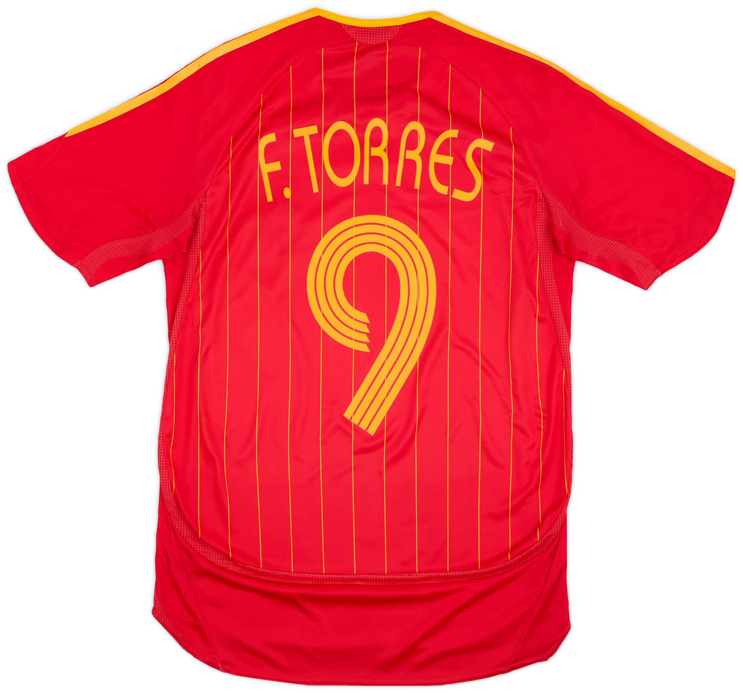 2006-08 Spain Player Issue Home Shirt Torres #9 - 6/10 - (S)