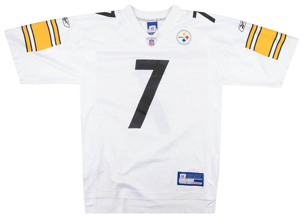 2004 Pittsburgh Steelers Roethlisberger #7 Reebok On Field Jersey (Away) M