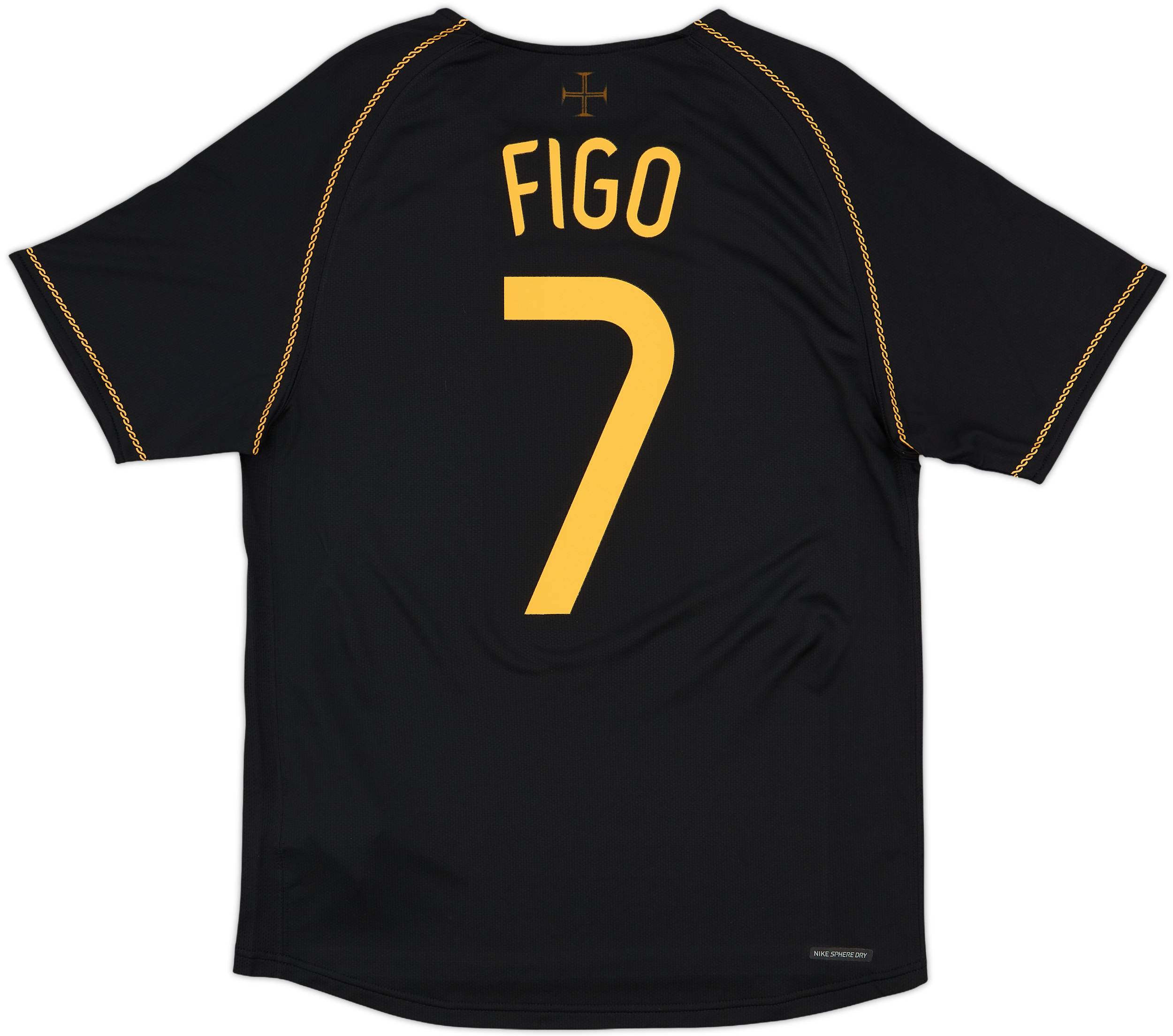 2006-07 Portugal Away Shirt Figo #7 - 9/10 - (S)