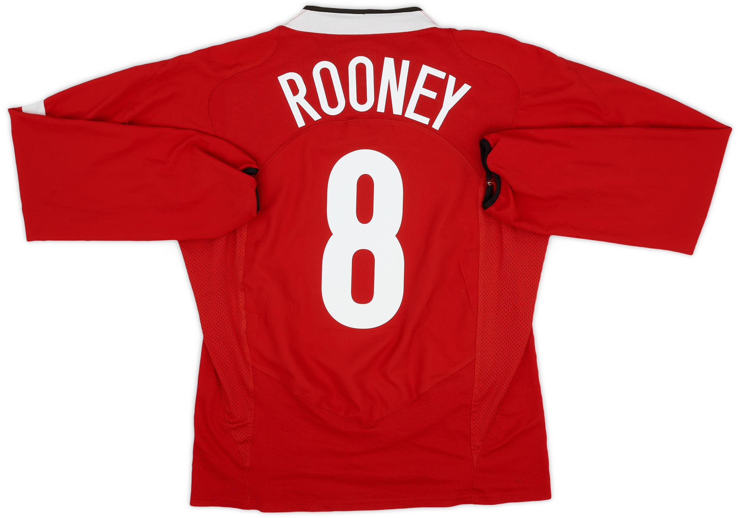 2004-06 Manchester United Home L/S Shirt Rooney #8 - 5/10 - (L)