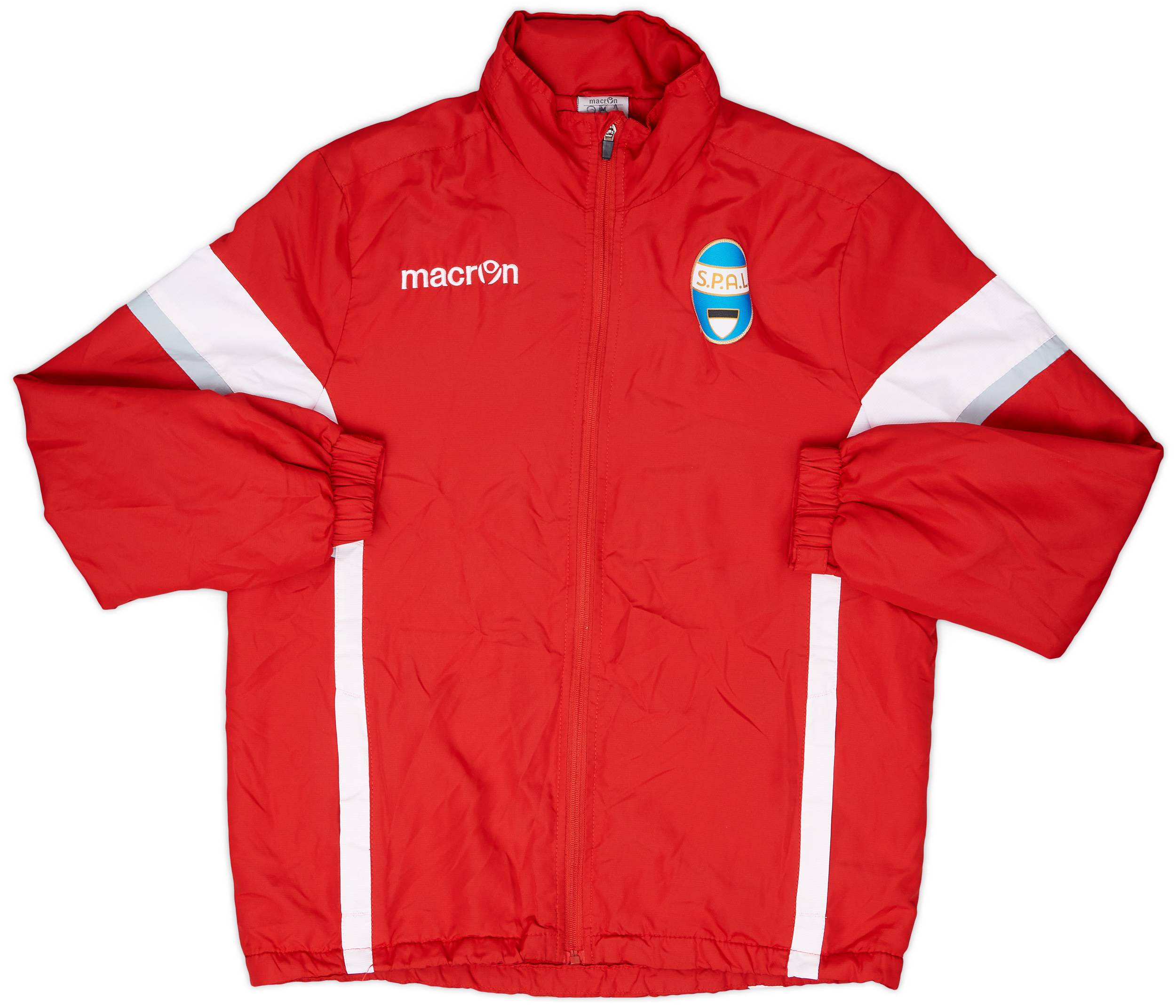 2017-18 SPAL Macron Hooded Rain Jacket - 8/10 - (M)