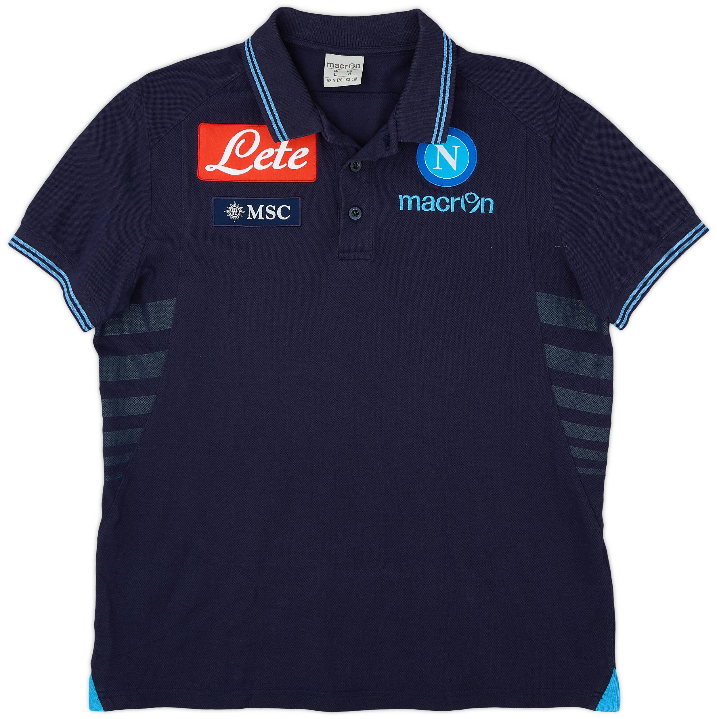 2010-11 Napoli Macron Polo Shirt - 9/10 - (M)