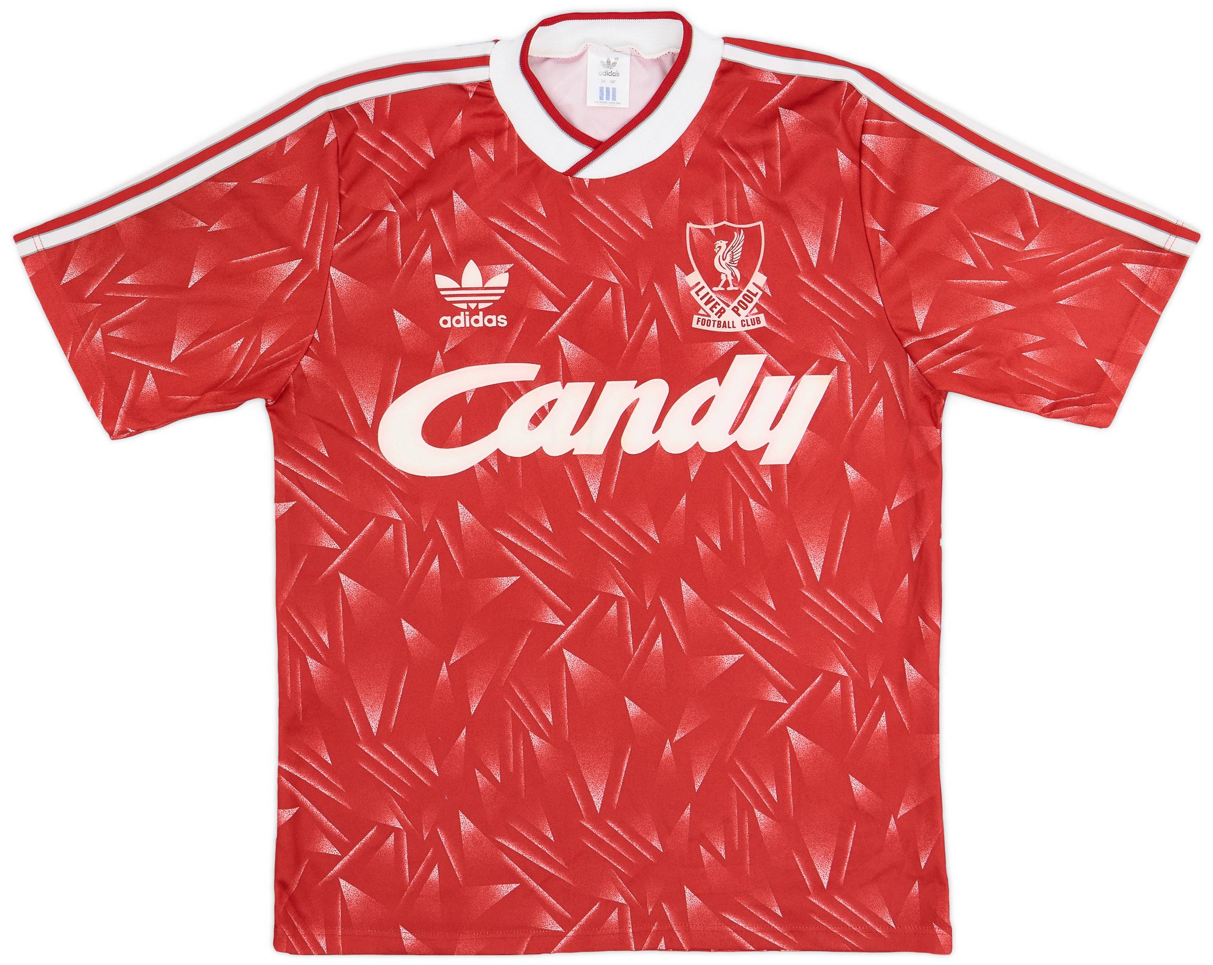 1989-91 Liverpool Home Shirt - 9/10 - (S)