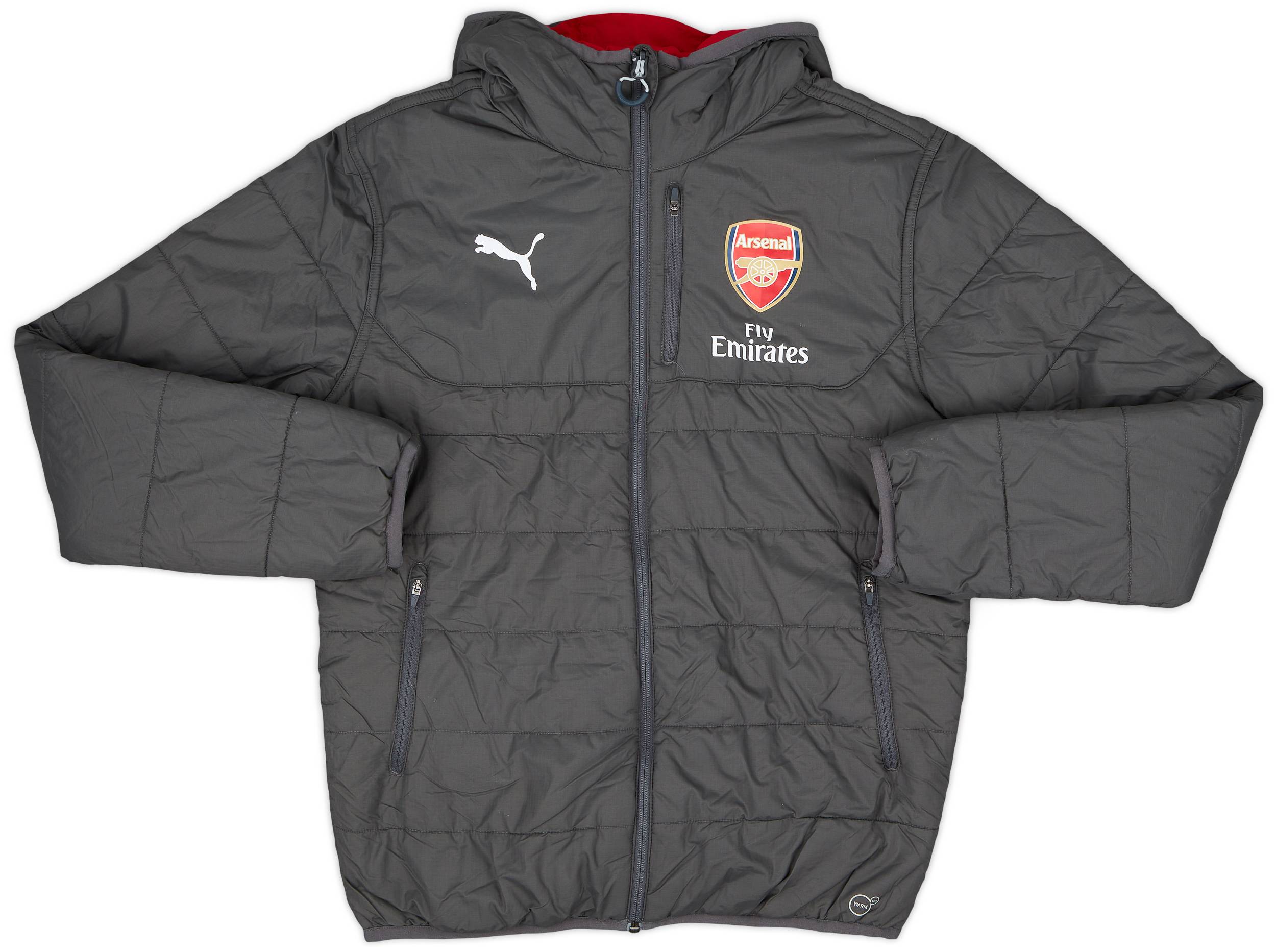 2017-18 Arsenal Puma Reversible Padded Bench Coat - 8/10 - (S)