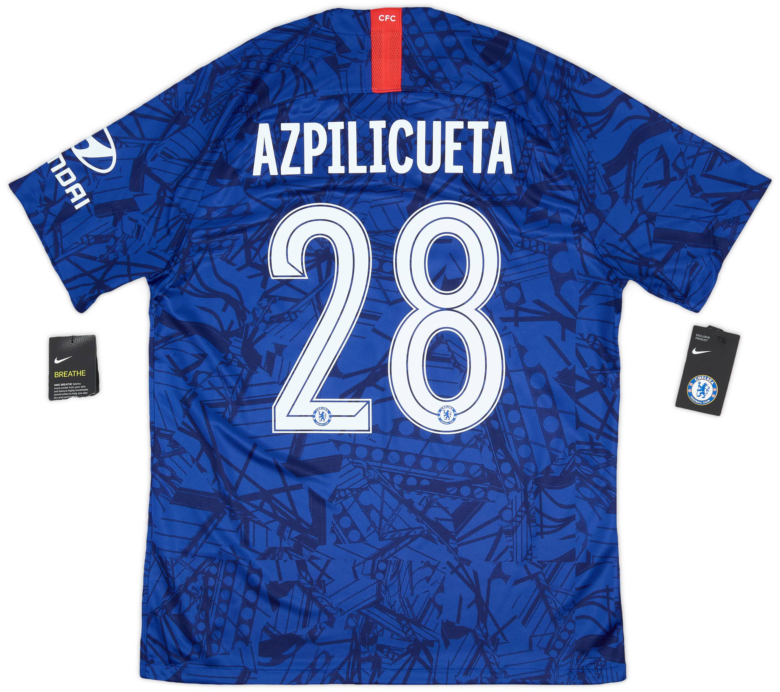 2019-20 Chelsea Home Shirt Azpilicueta #28 (L)