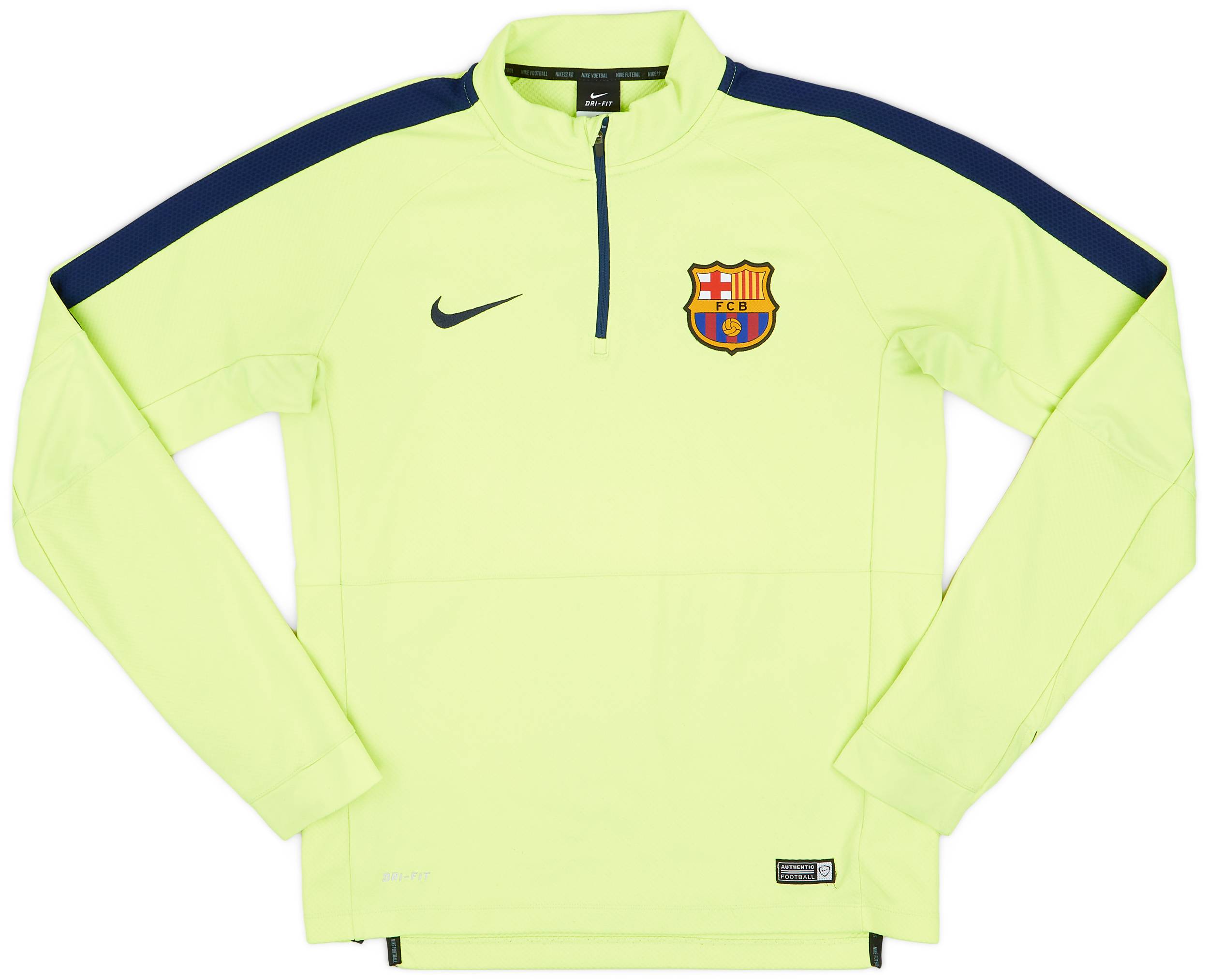2014-15 Barcelona Nike 1/4 Zip Training Top - 9/10 - (M)
