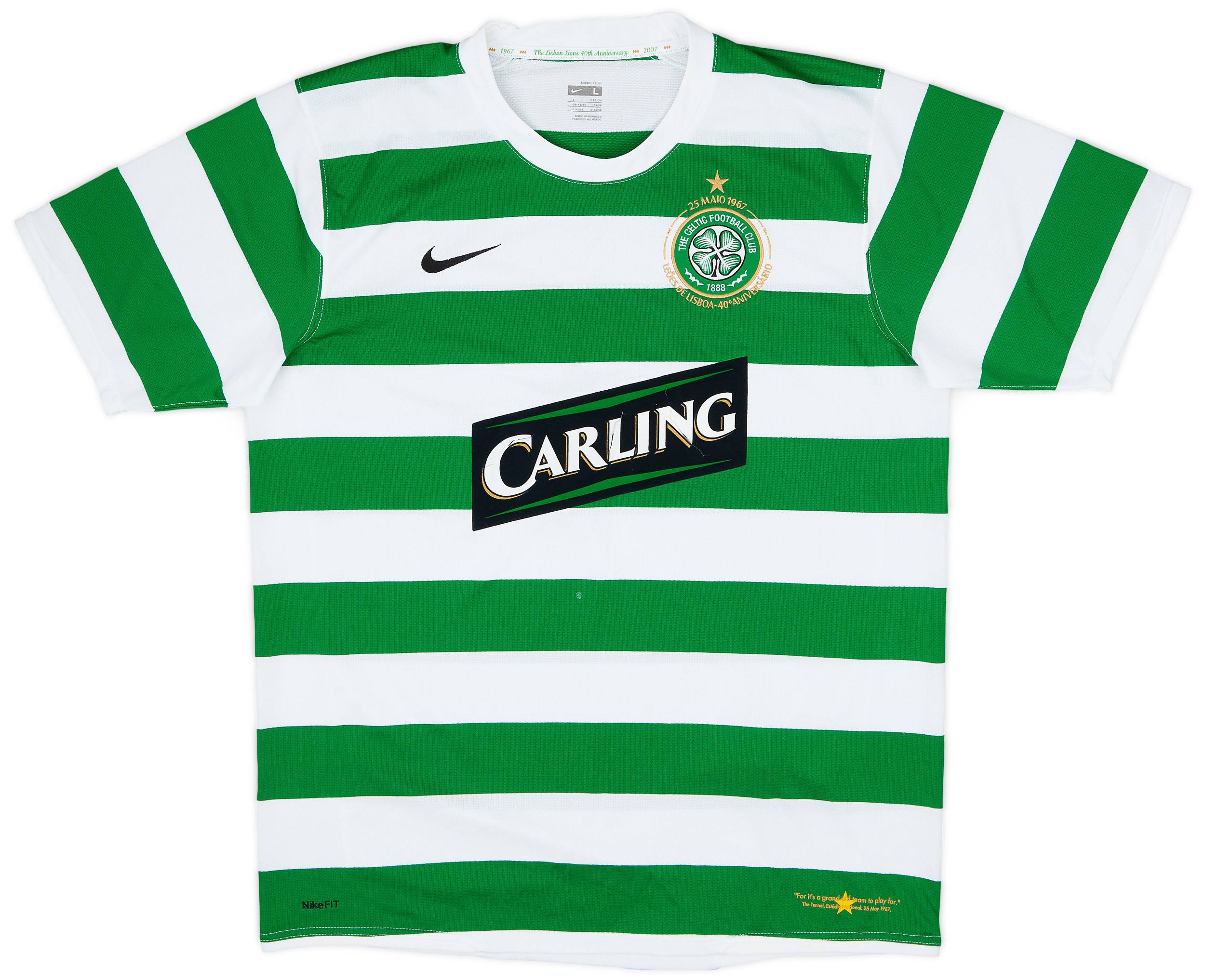 2007-08 Celtic Home Shirt - 4/10 - (L)