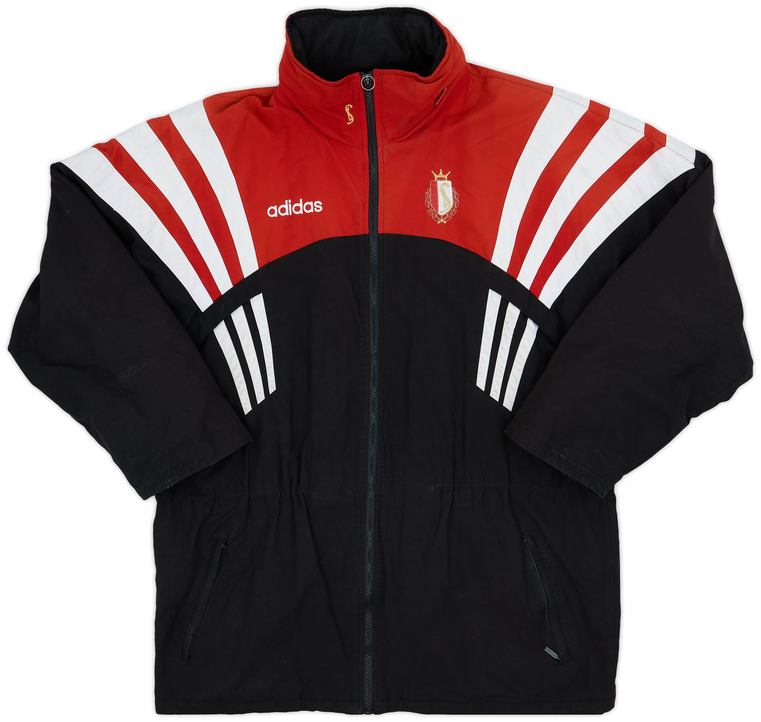 1996-97 Standard Liege adidas Padded Bench Coat - 7/10 - (L/XL)