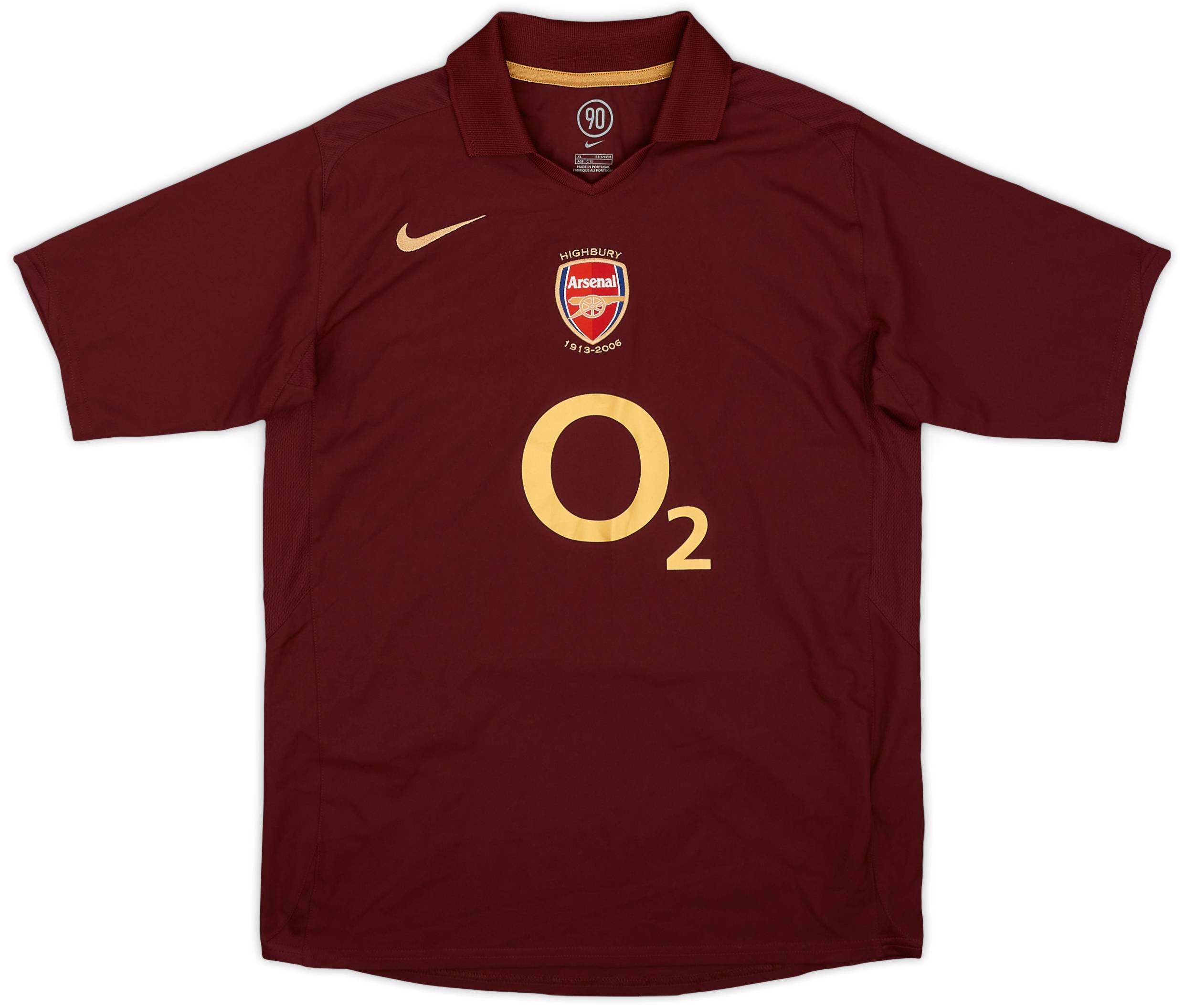 2005-06 Arsenal Home Shirt - 9/10 - (XL.Boys)