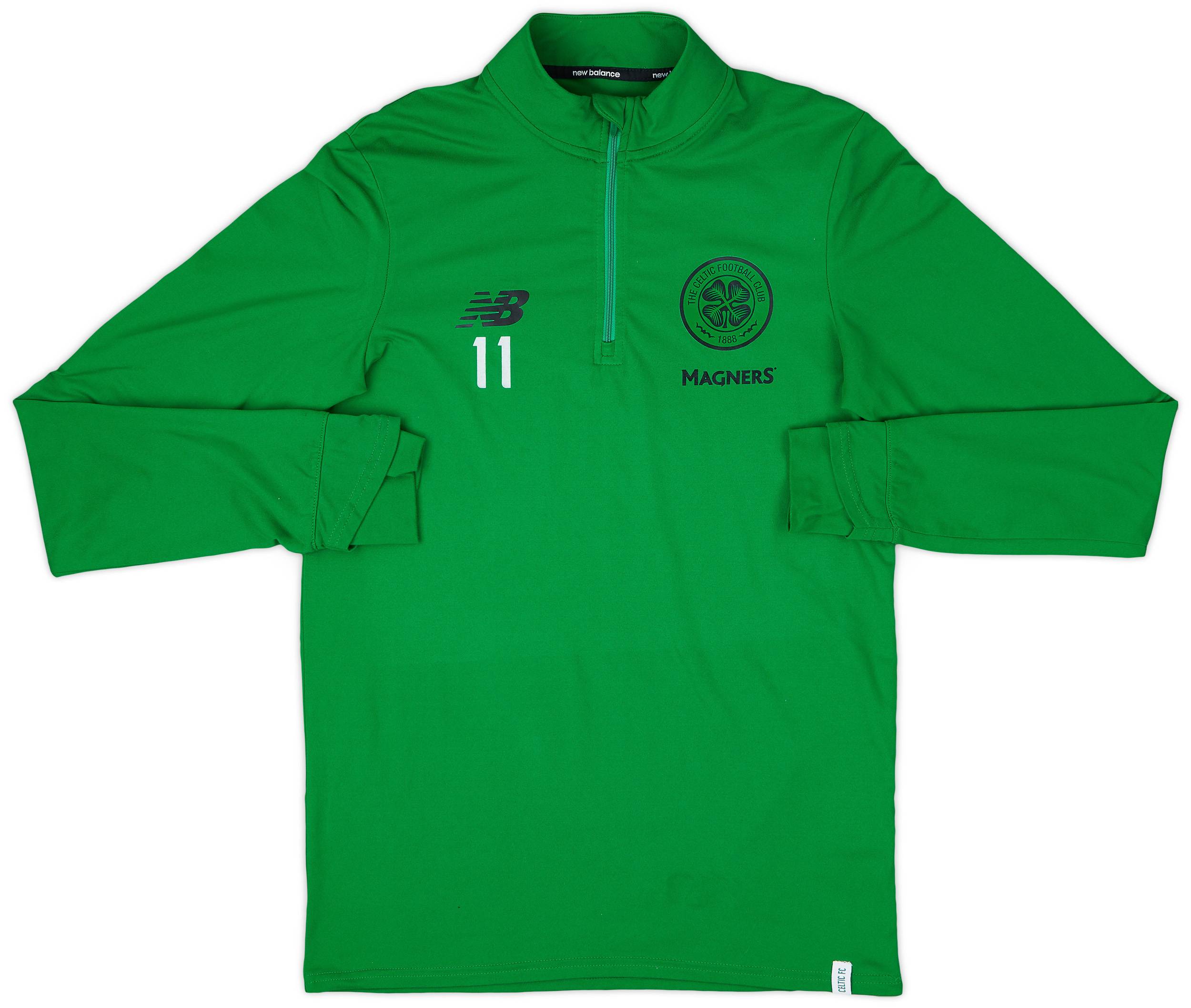 2017-18 Celtic New Balance Player Issue 1/4 Zip Training Top #11 - 9/10 ...