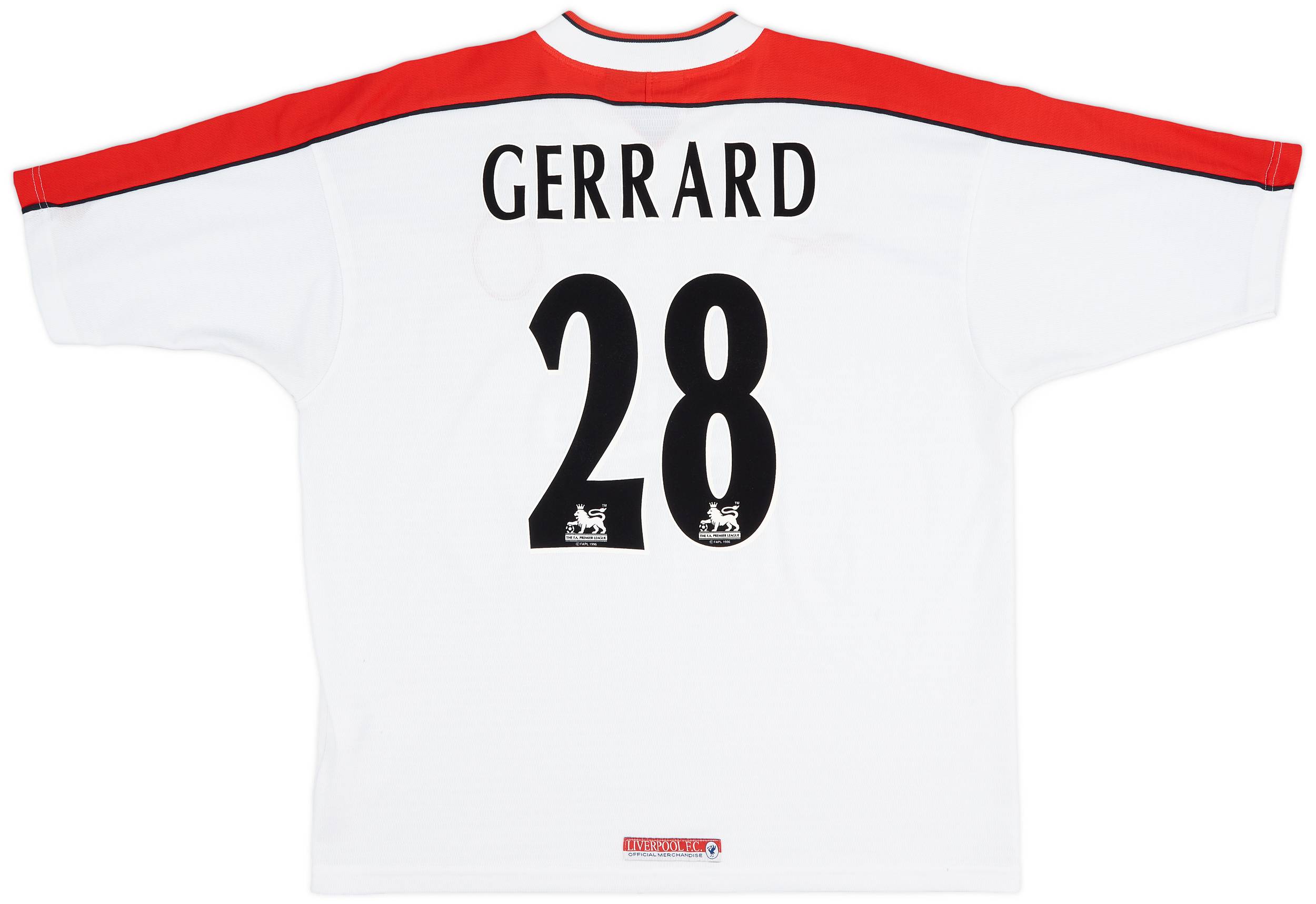 1998-99 Liverpool Away Shirt Gerrard #28 - 5/10 - (XL)