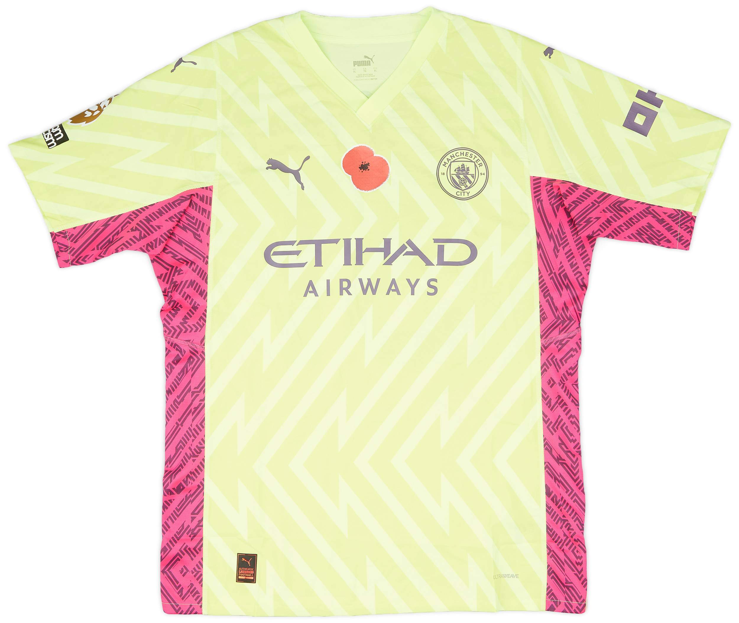 2023-24 Manchester City Match Issue GK Shirt Ederson M. #31