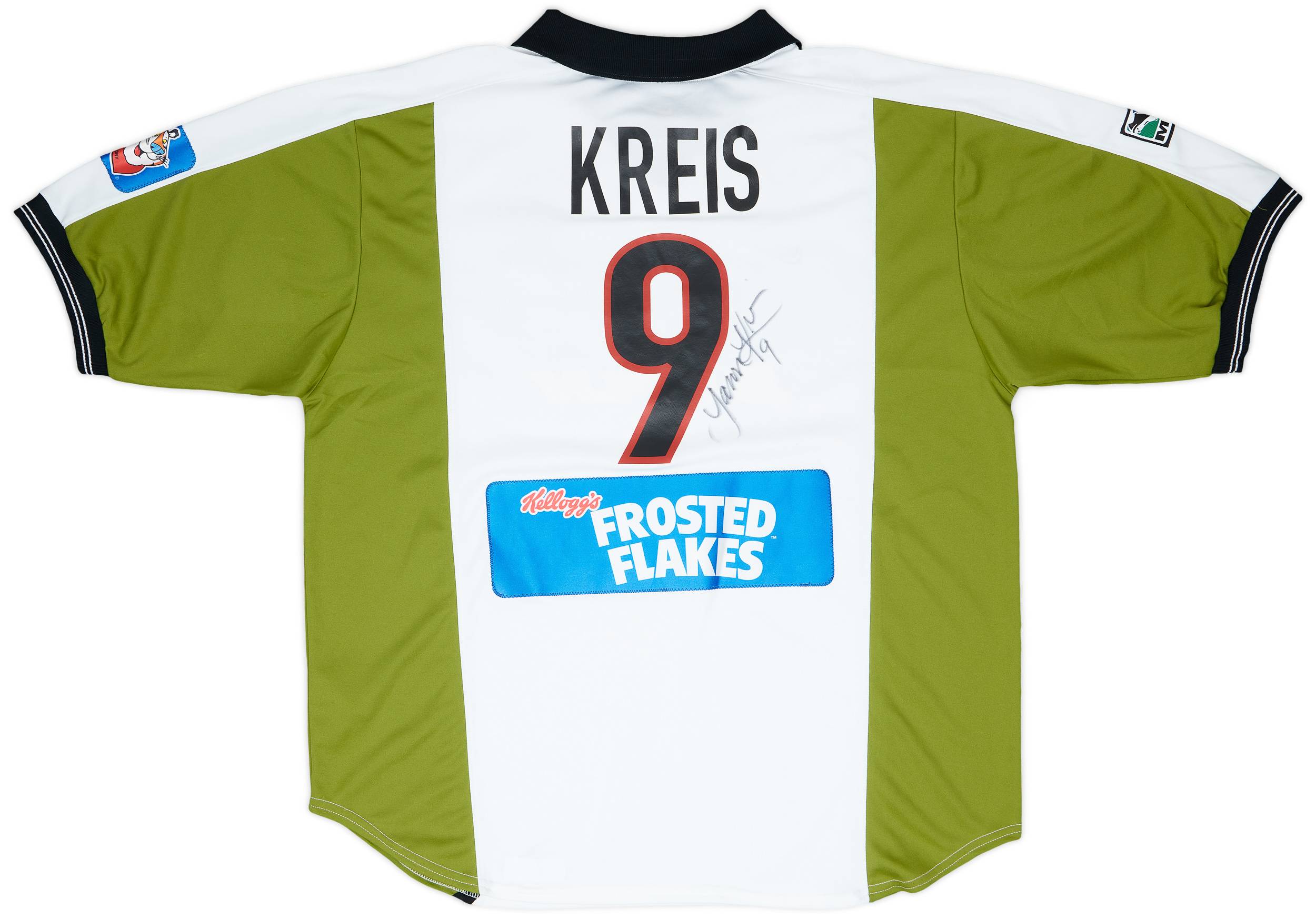 2000 Dallas Burn Match Issue Signed Away Shirt Kreis #9