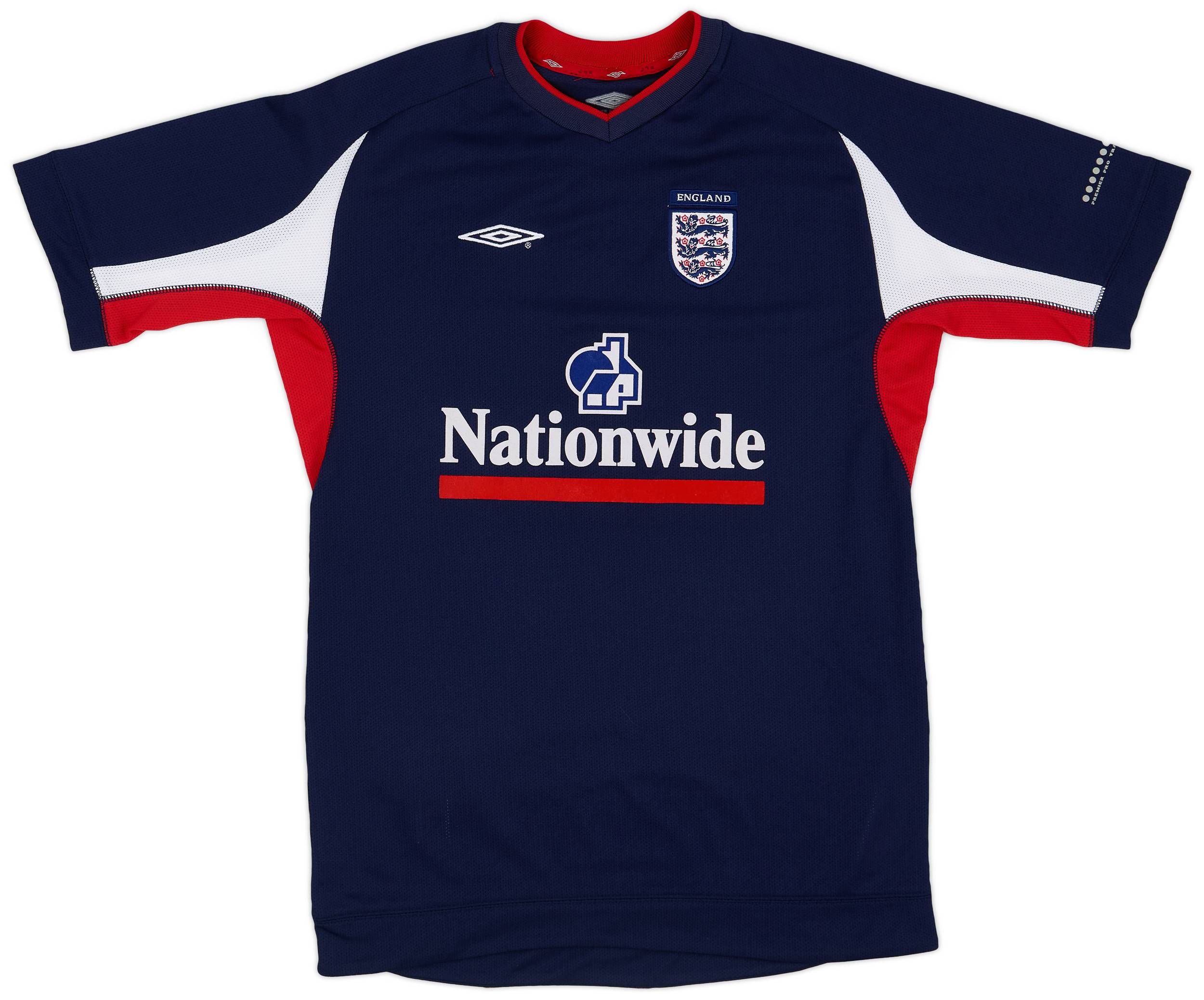 2002-03 England Umbro Training Shirt - 9/10 - (XL.Boys)
