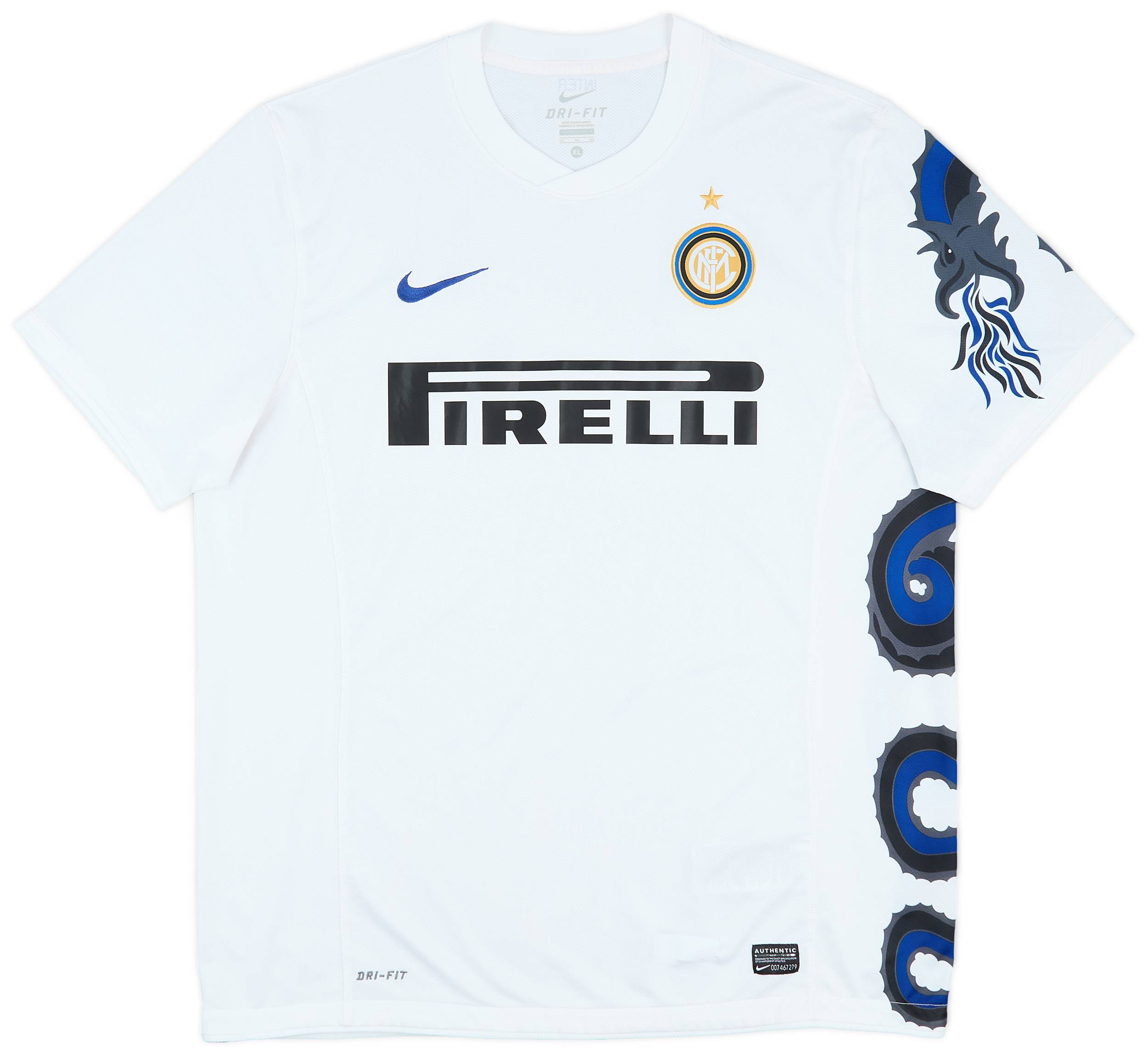 2010-11 Inter Milan Away Shirt - 9/10 - (XL)