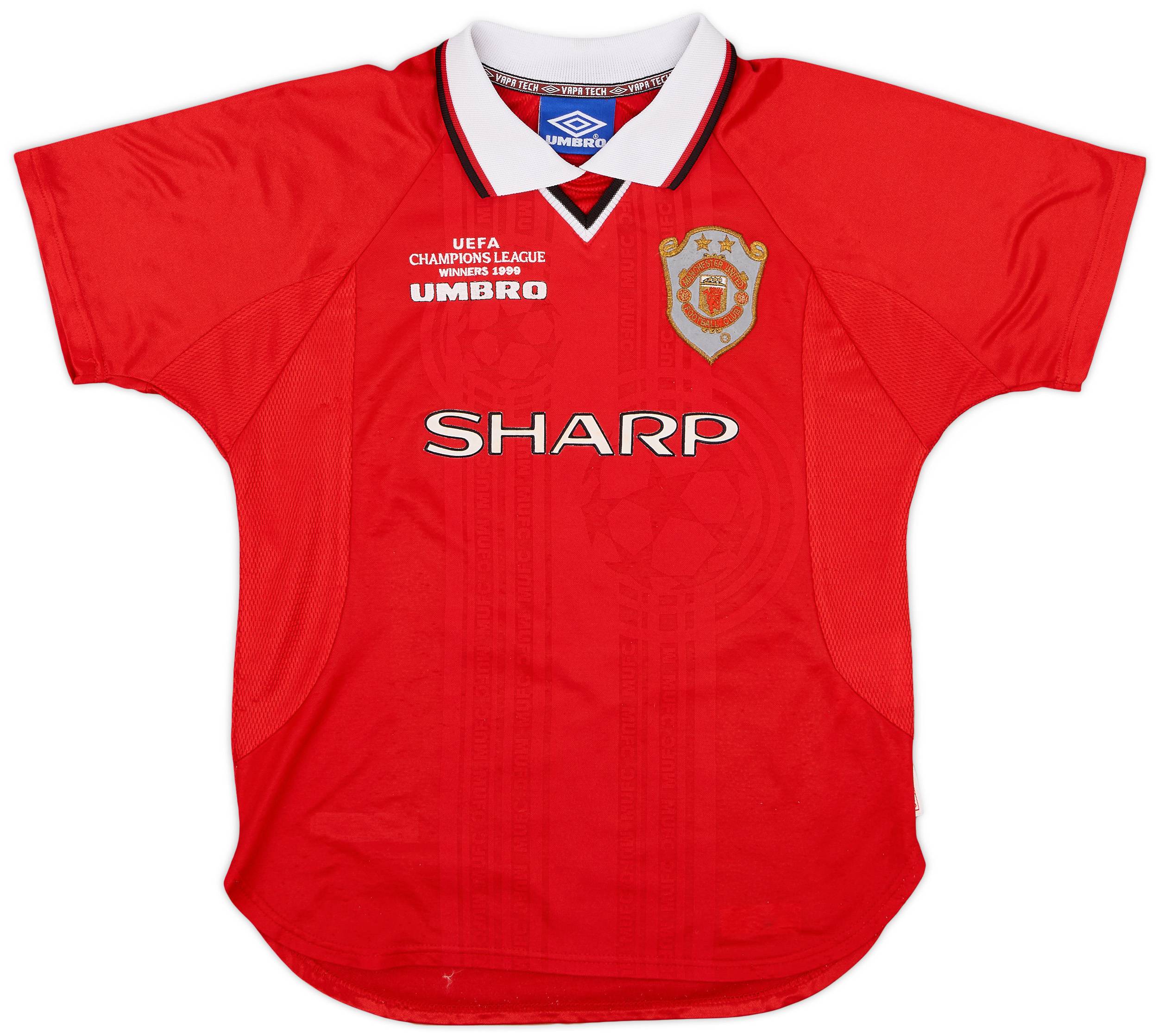 1999-00 Manchester United 'CL Winners' Shirt - 8/10 - (L.Boys)