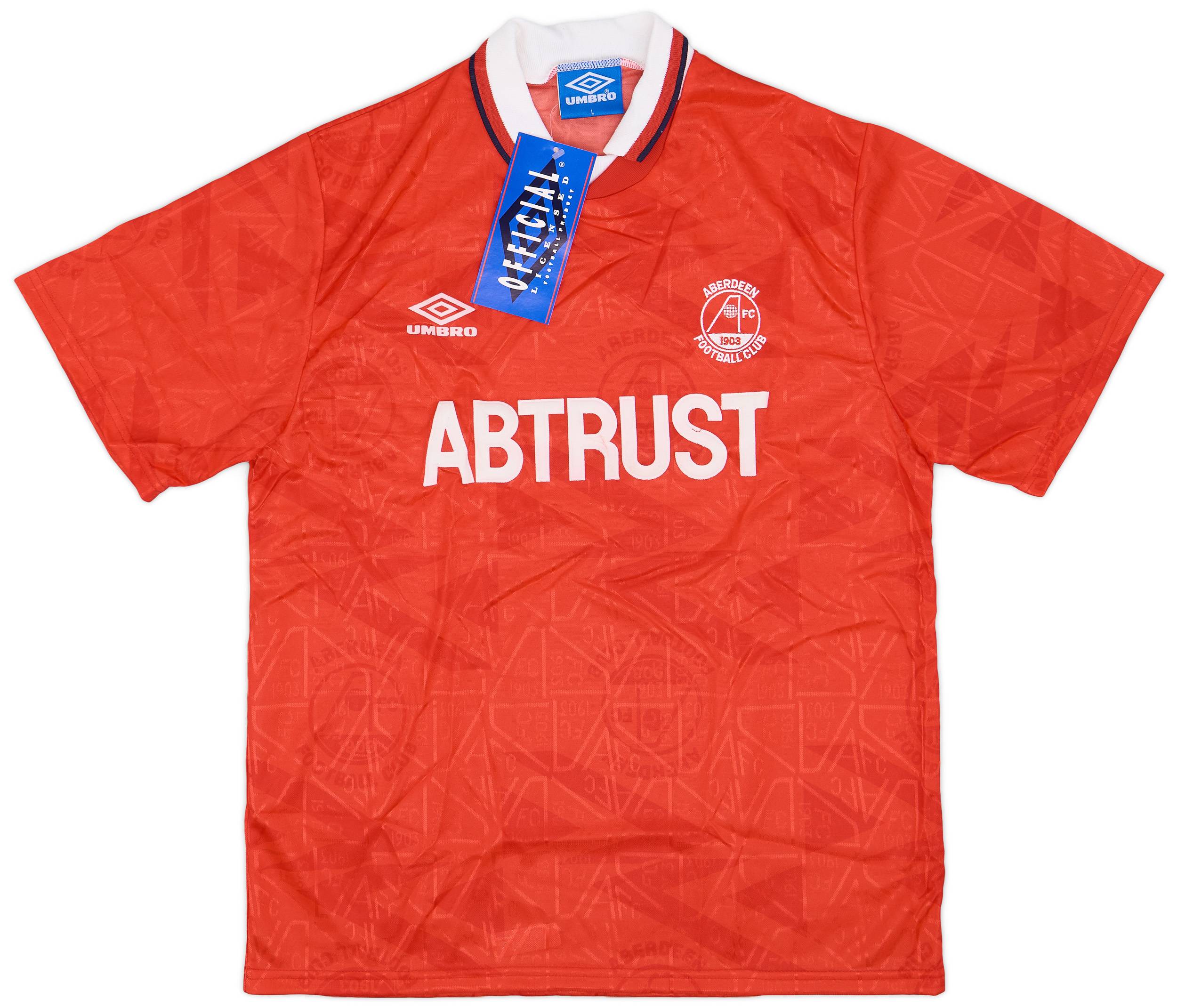 1992-93 Aberdeen Home Shirt (L)