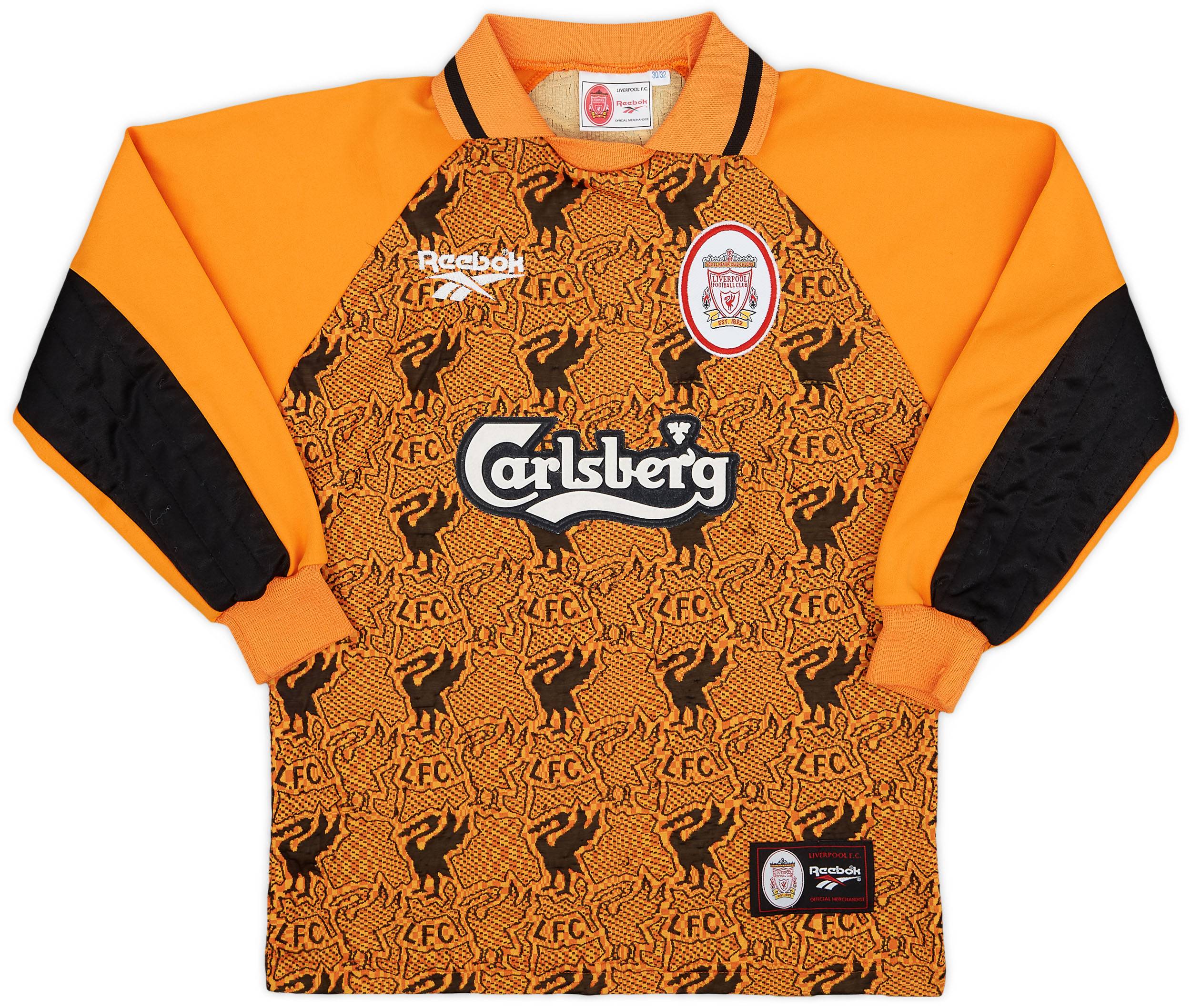 1996-97 Liverpool GK Shirt - 9/10 - (L.Boys)