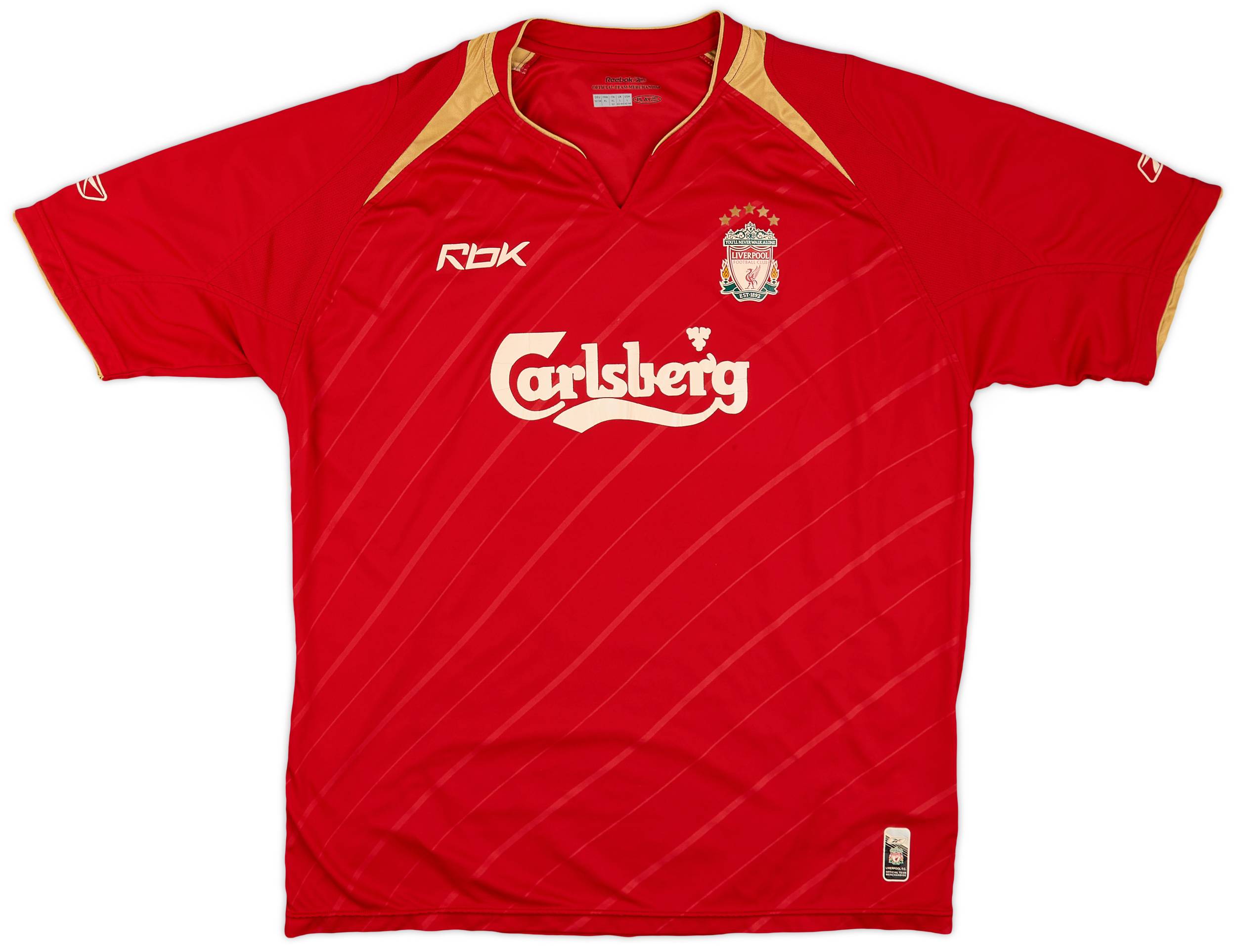 2005-06 Liverpool CL Home Shirt - 5/10 - (L)