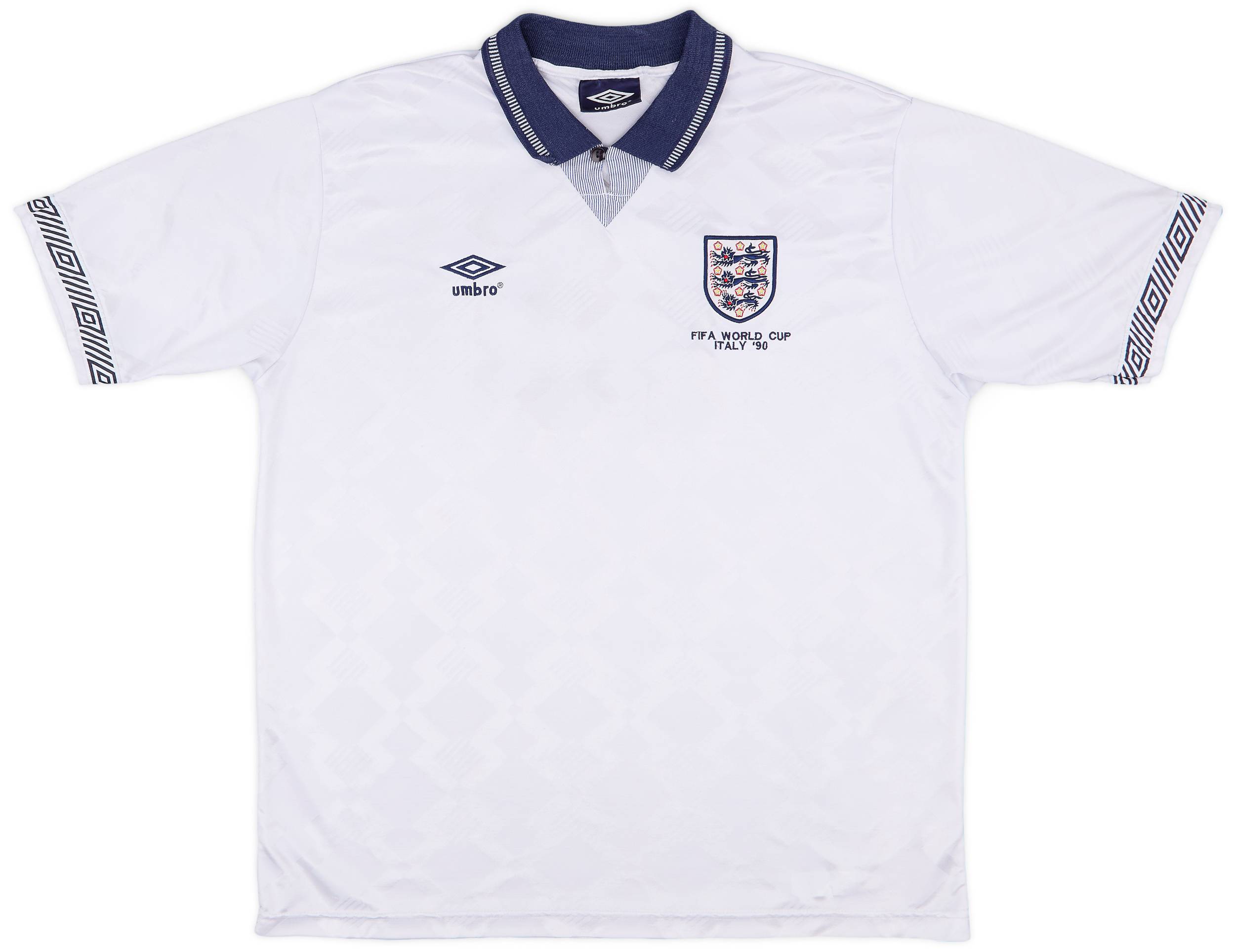 2002 England Umbro Retro 1990-92 Home Shirt #19 #19 - 4/10 - (XL)