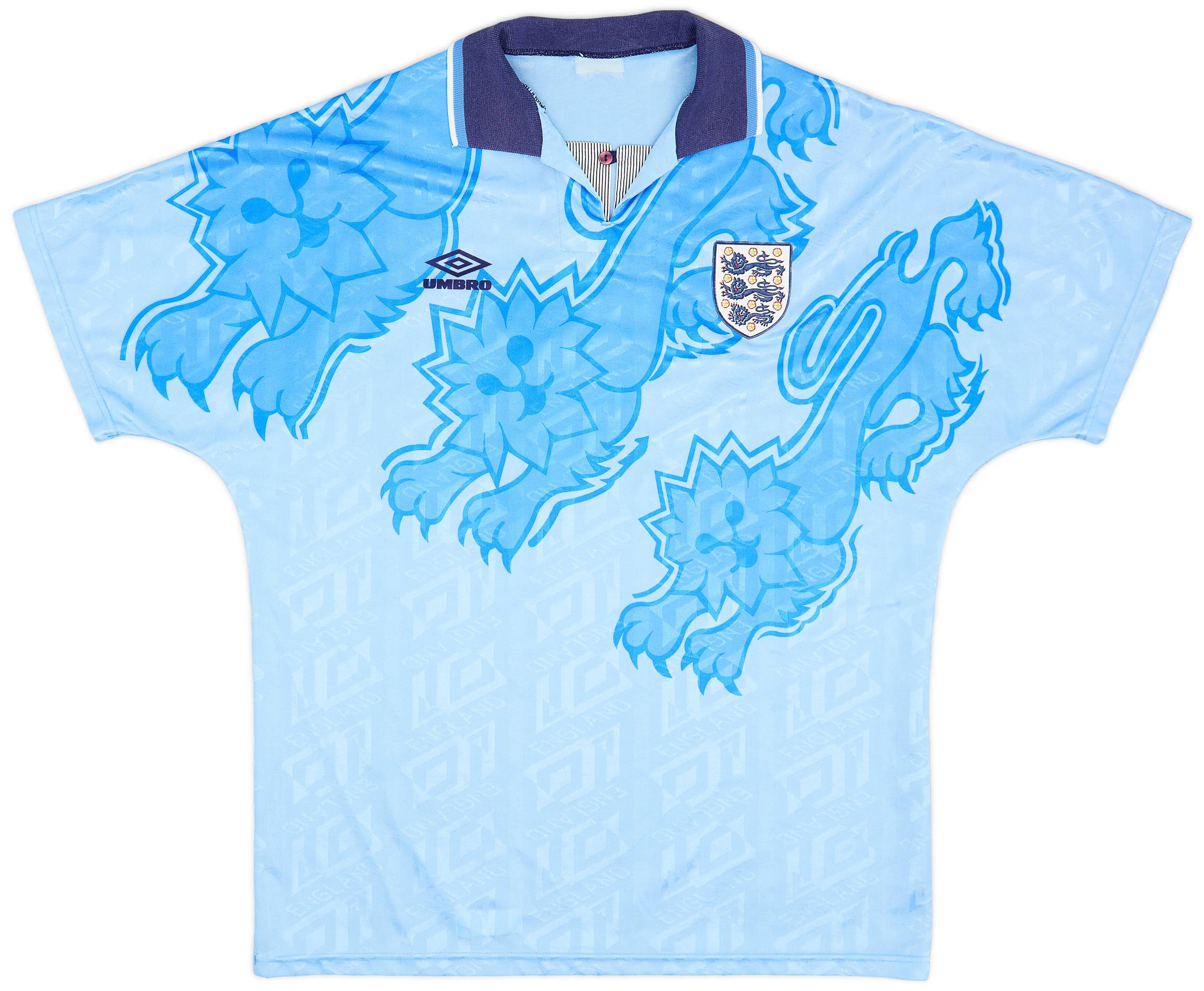 1992-93 England Third Shirt - 9/10 - (XL)