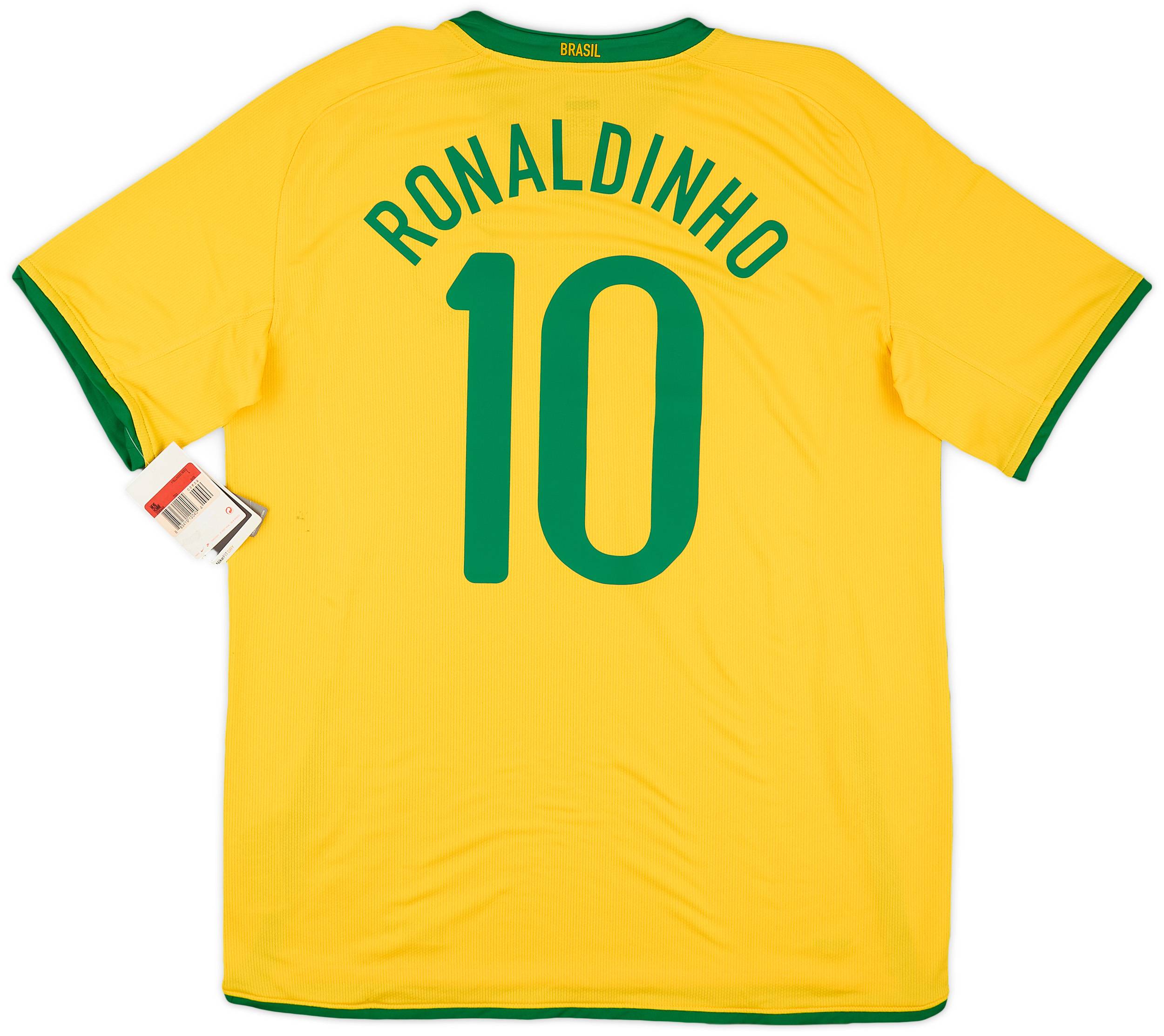 2008-10 Brazil Home Shirt Ronaldinho #10 (L)